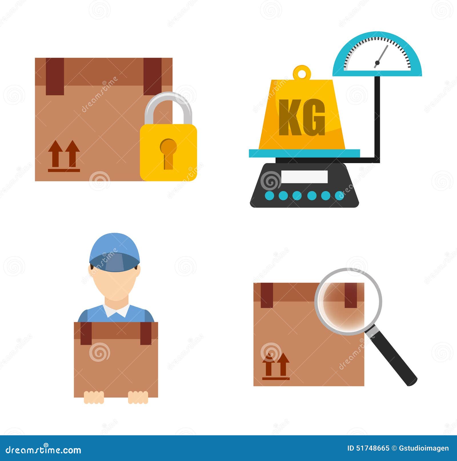Delivery concept stock vector. Illustration of retail - 51748665