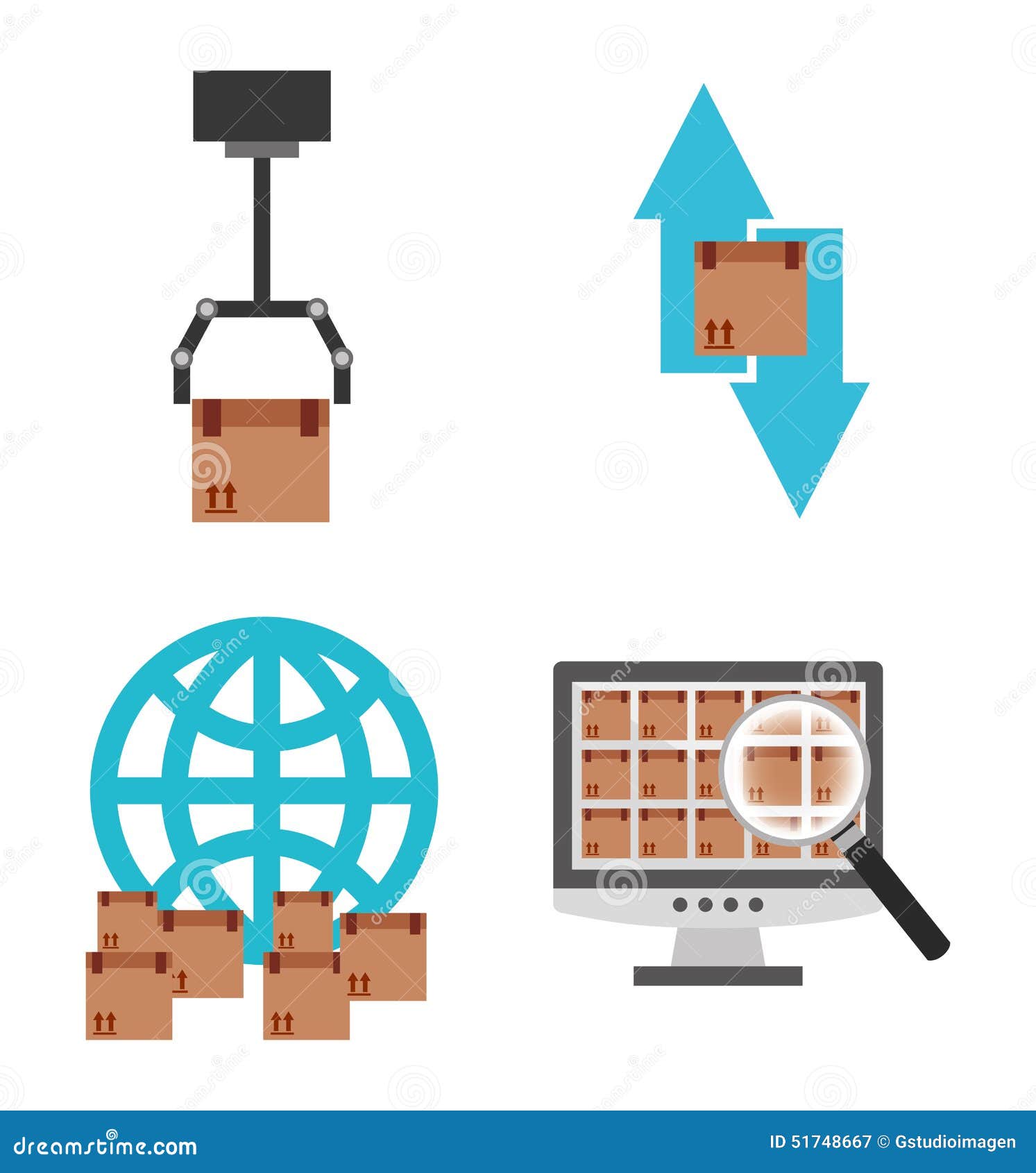 Delivery concept stock vector. Illustration of icon, customer - 51748667