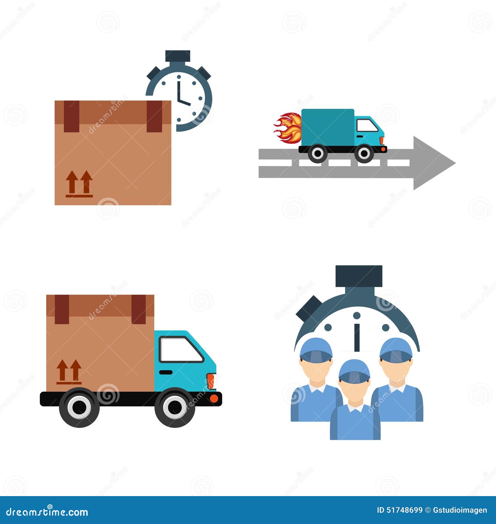 Delivery concept stock vector. Illustration of retail - 51748699