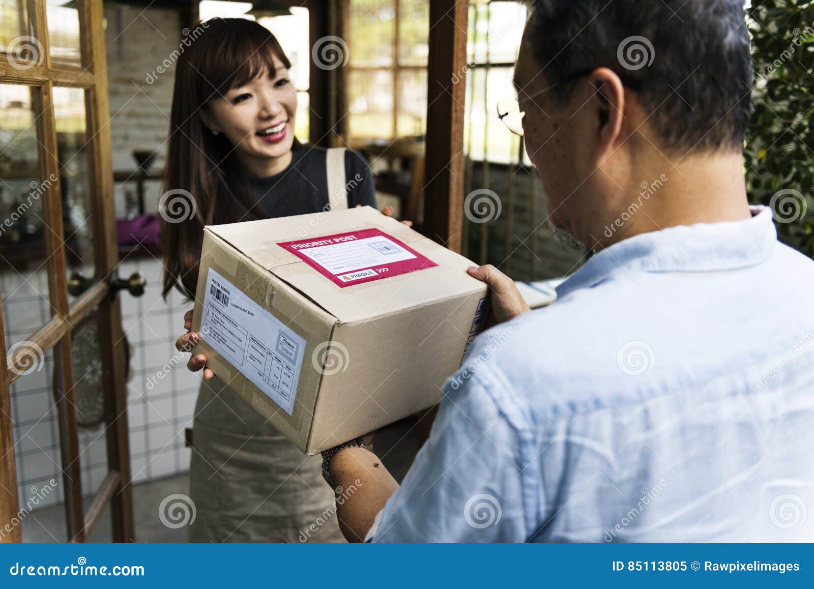 Delivery Courier Freight Package Shipment Carton Concept Stock Image ...