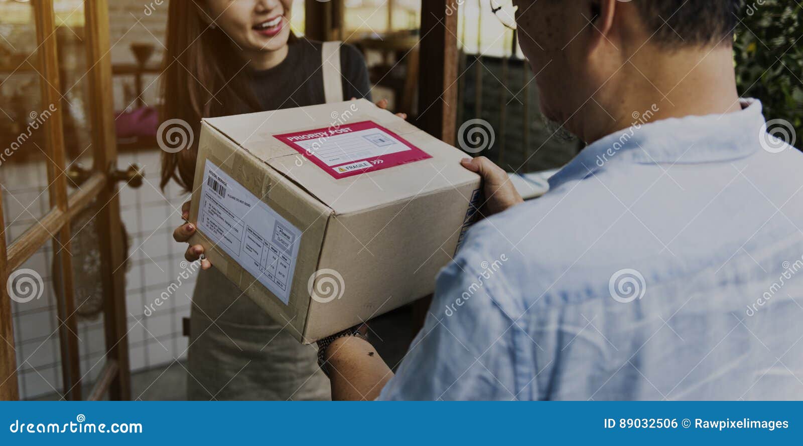 Delivery Courier Freight Package Shipment Carton Concept Stock Photo ...