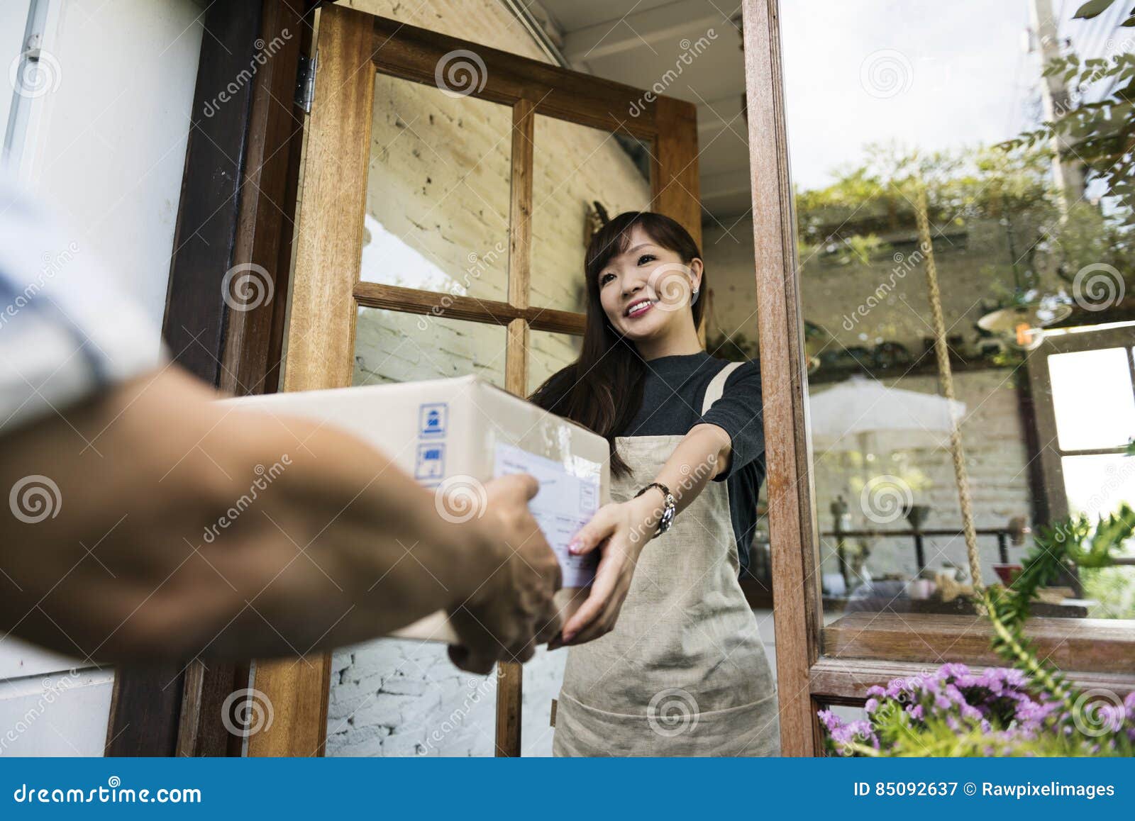 Delivery Courier Freight Package Shipment Carton Concept Stock Image ...