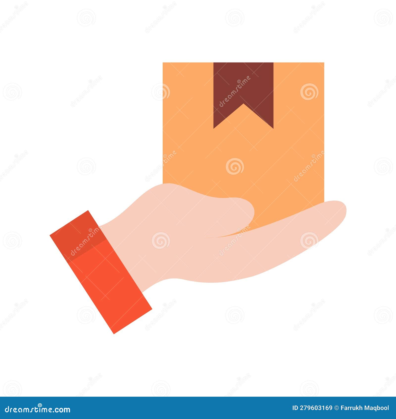 Delivery Courier Icon Vector Image. Stock Vector - Illustration of line ...
