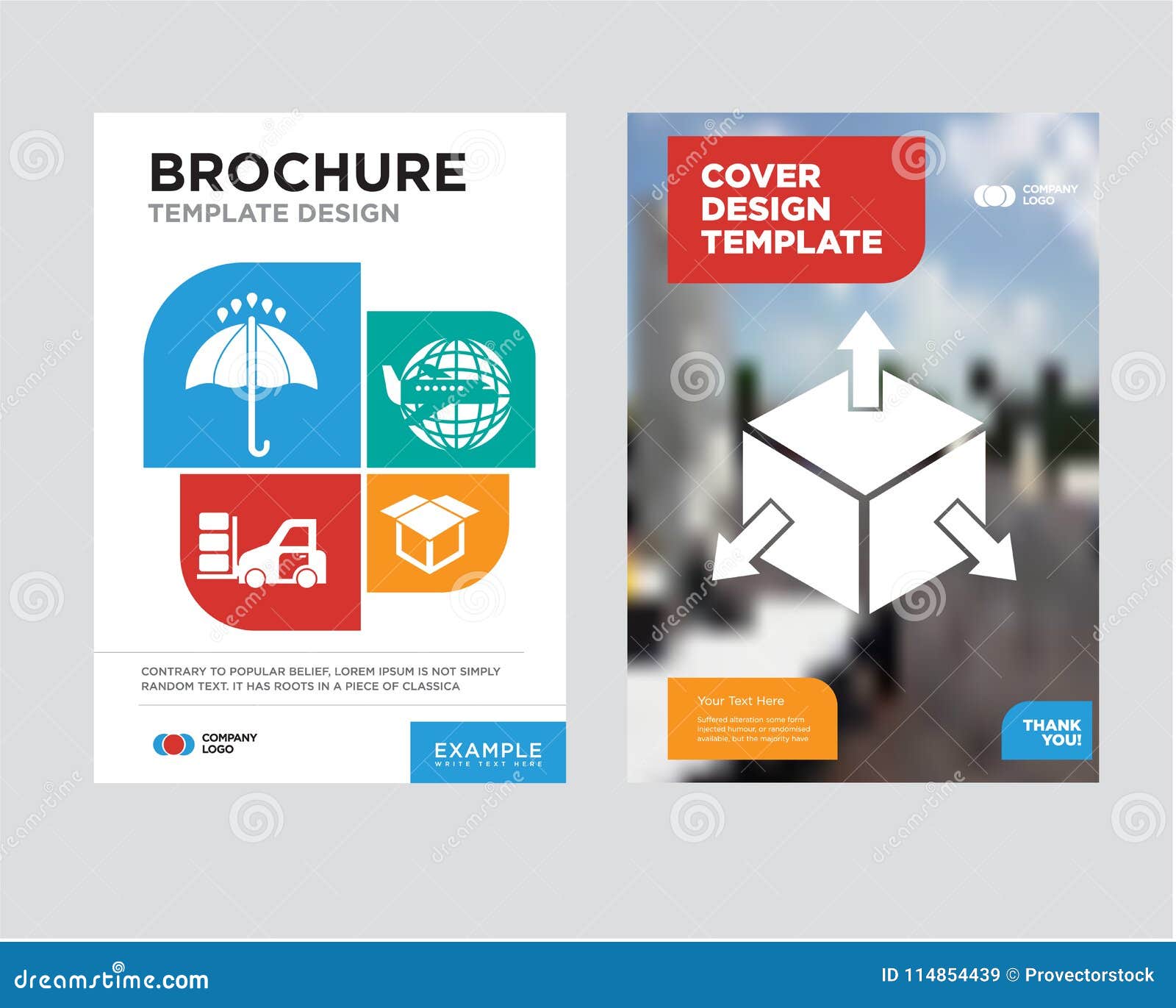 Delivery Cube Box Package with Four Arrows in Different Directions ...