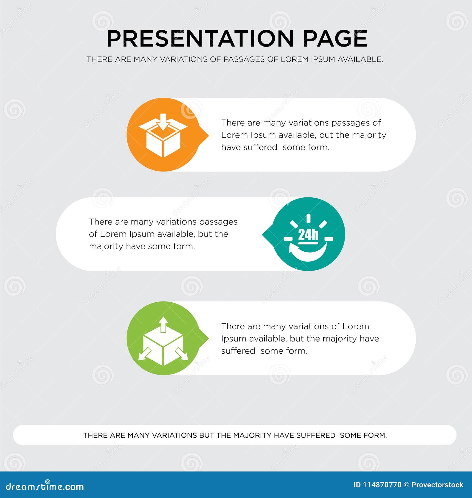 Delivery Cube Box Package with Four Arrows in Different Directions, 24 ...