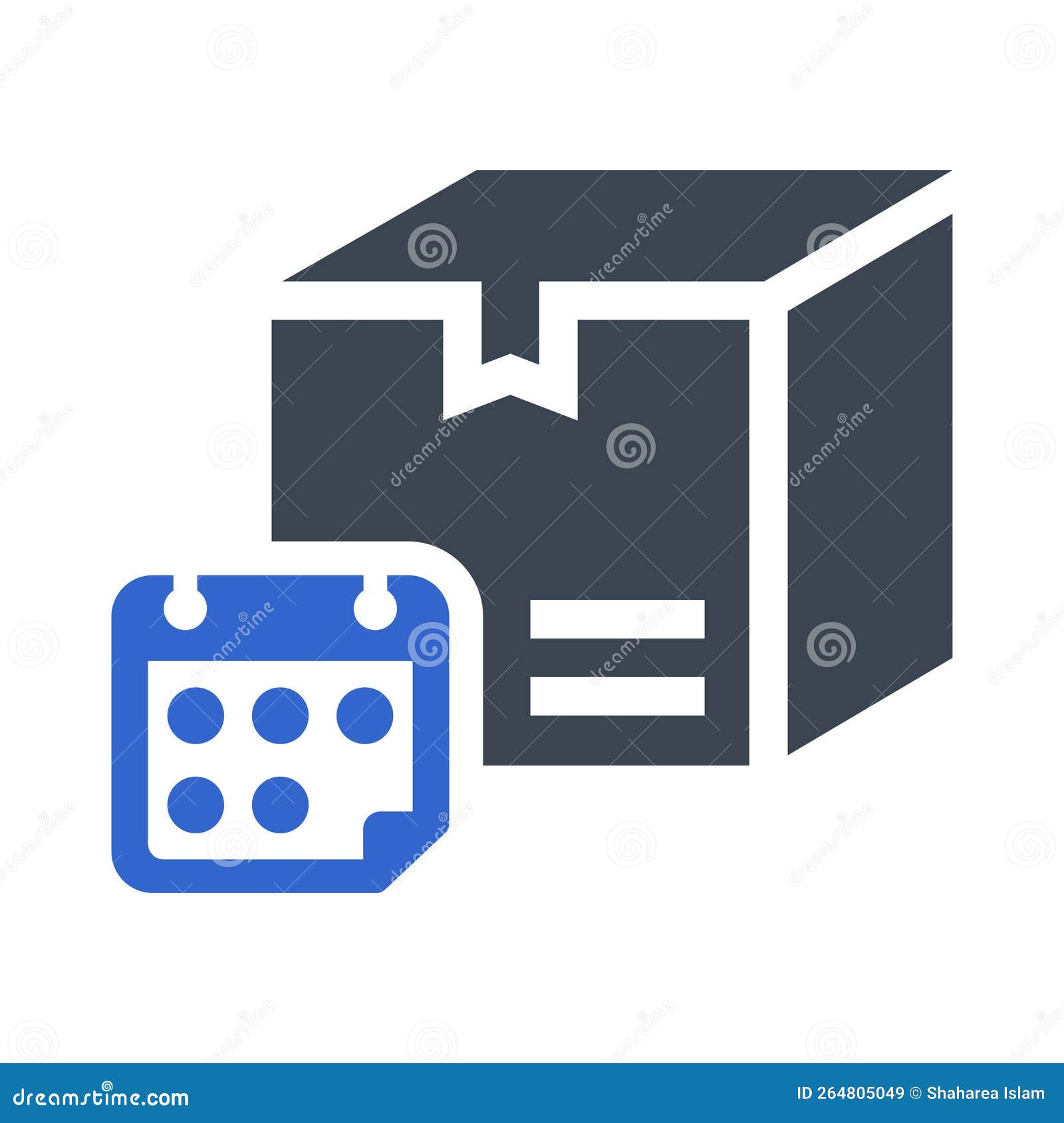 Delivery date icon stock vector. Illustration of symbol - 264805049