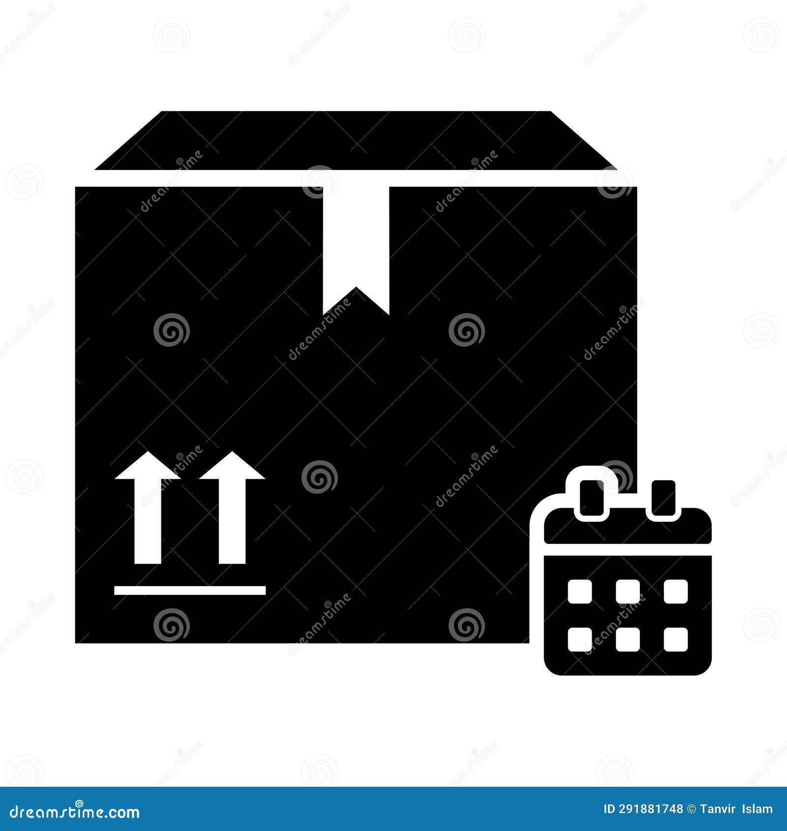 Delivery Date Icon stock illustration. Illustration of beautiful ...