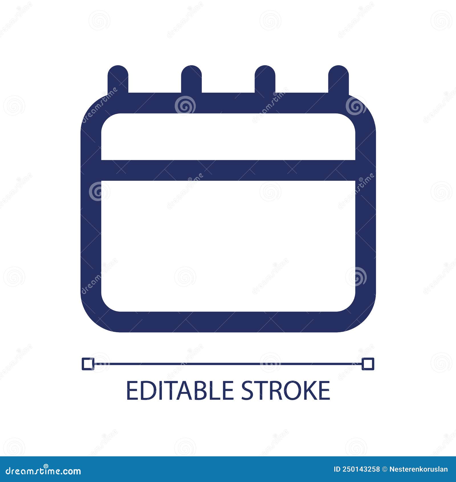 Delivery Date Linear Ui Icon Stock Vector - Illustration of timetable ...