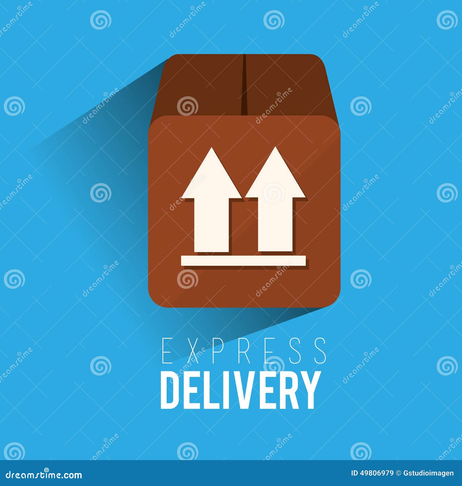 Delivery Design Over Blue Background Vector Illustration Stock Vector ...