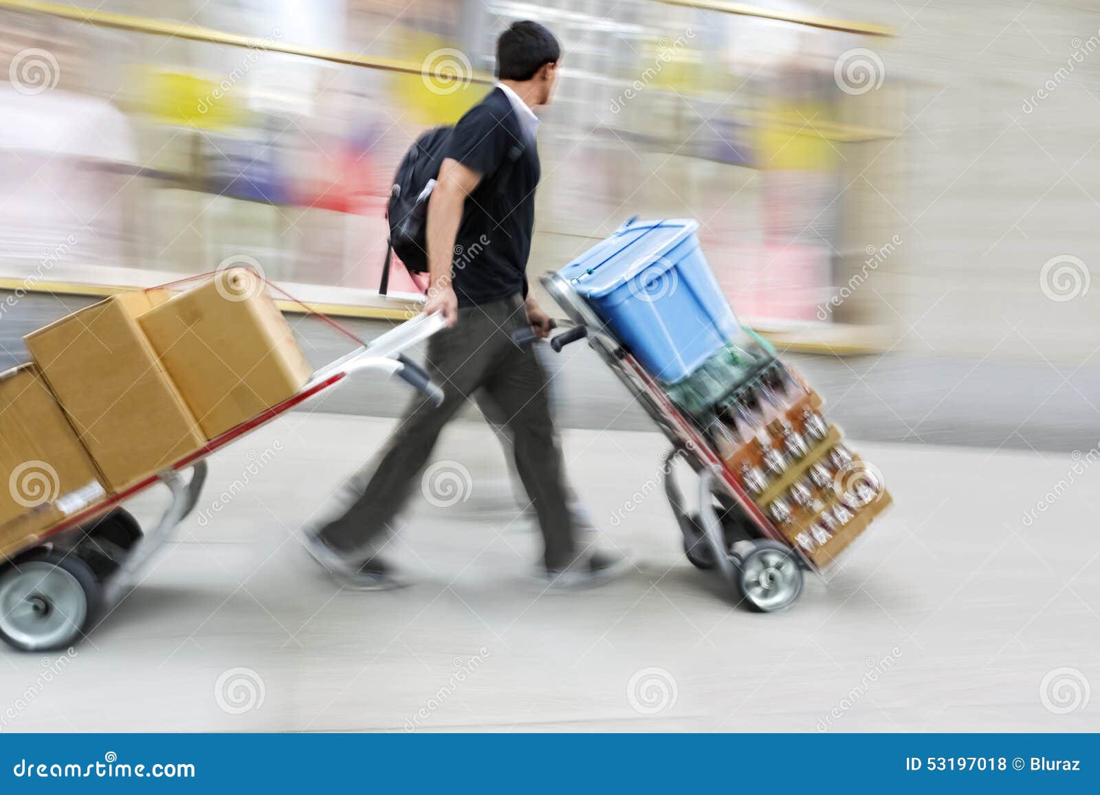 Delivery with Dolly by Hand Stock Photo - Image of commerce, city: 53197018