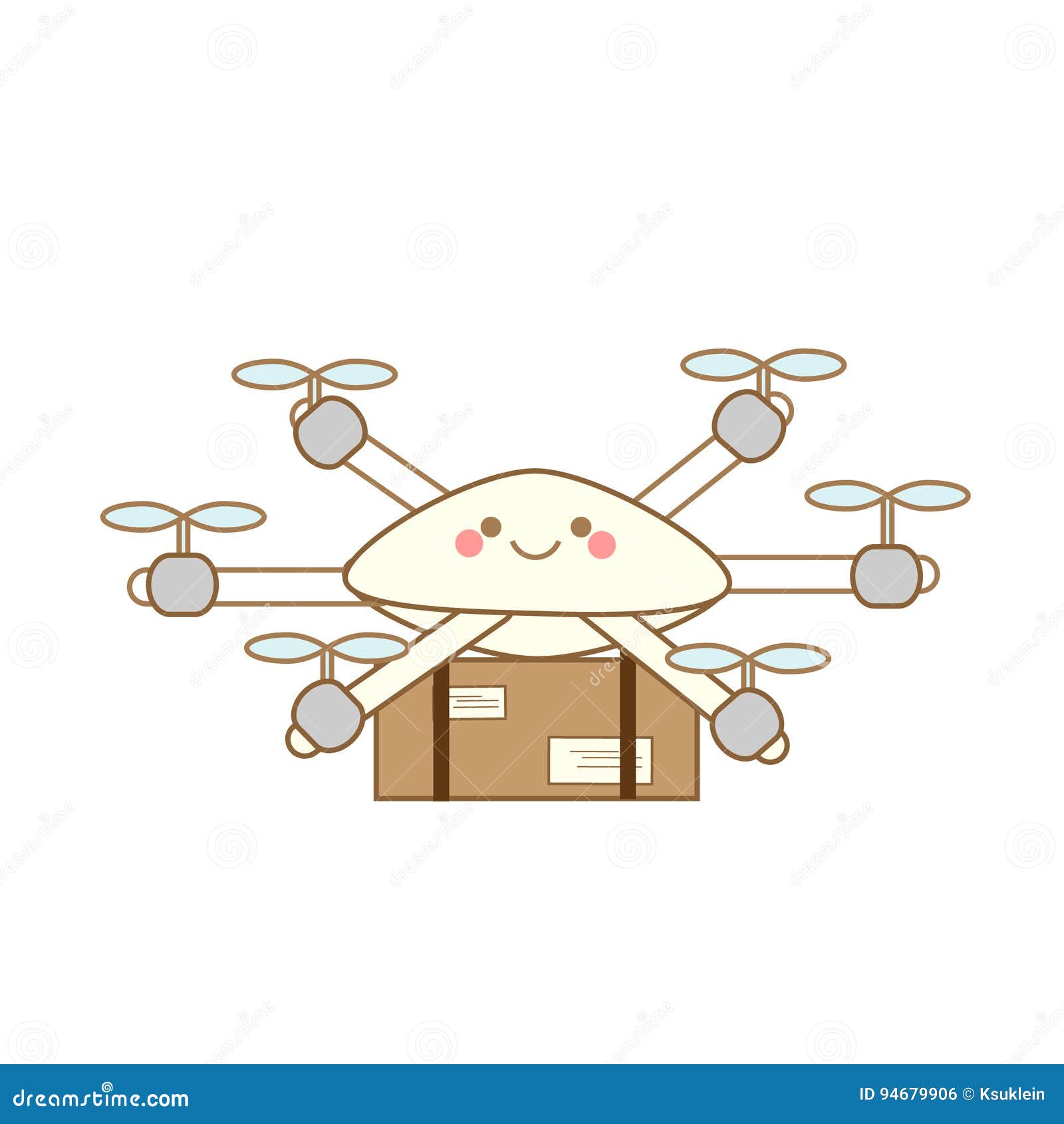 Robot With Shipping Boxes Load In Truck Render 3d Royalty-Free Stock ...