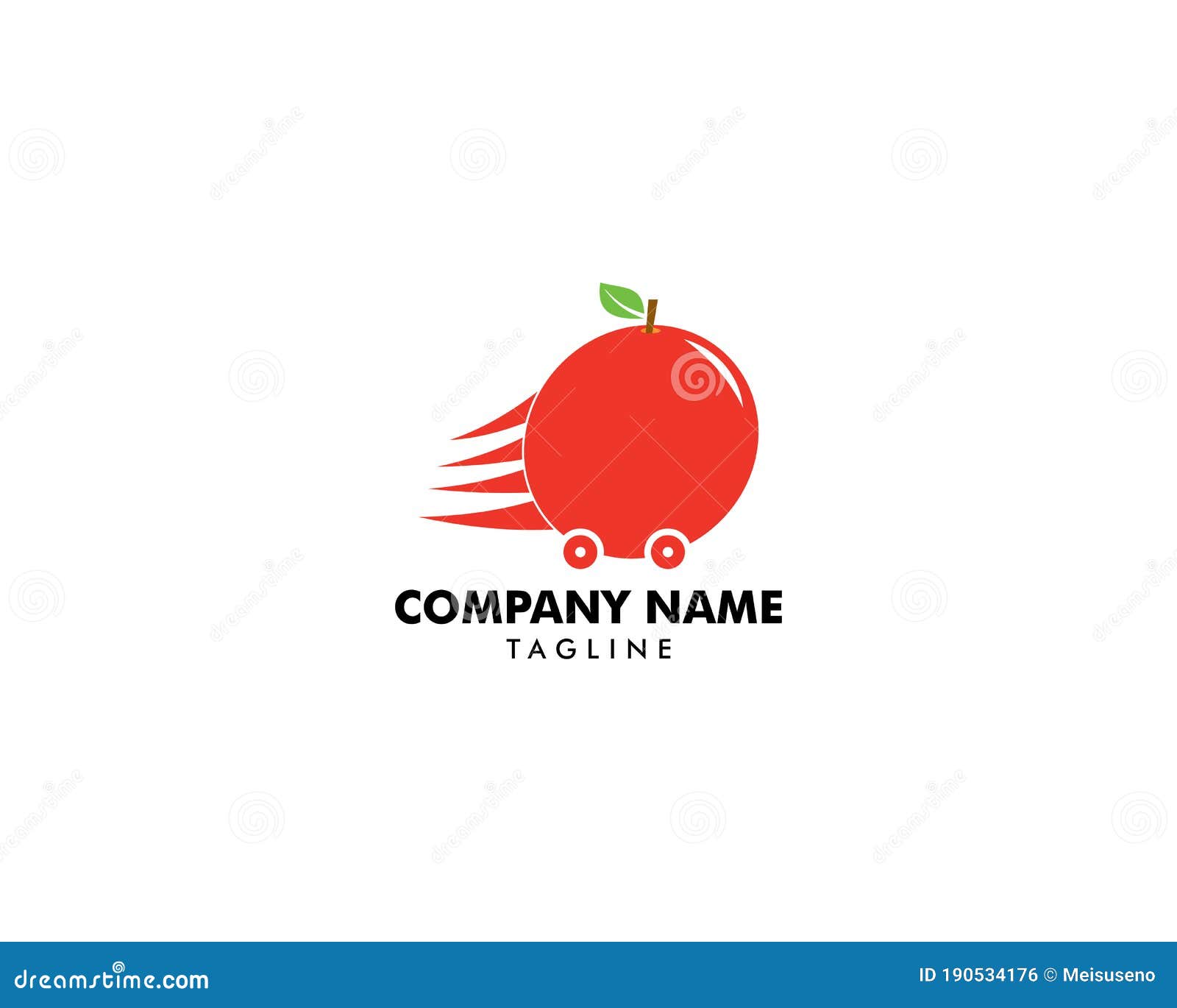 Delivery Fast Orange Fruit Logo Template Stock Vector - Illustration of ...
