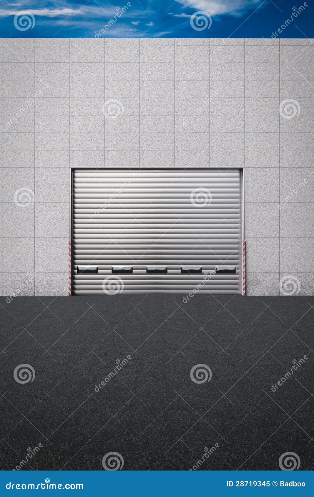 Delivery Gate stock illustration. Illustration of building - 28719345