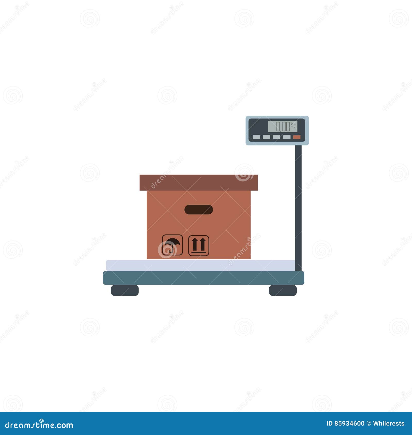 Delivery Goods with Dolly. Vector Stock Vector - Illustration of ...