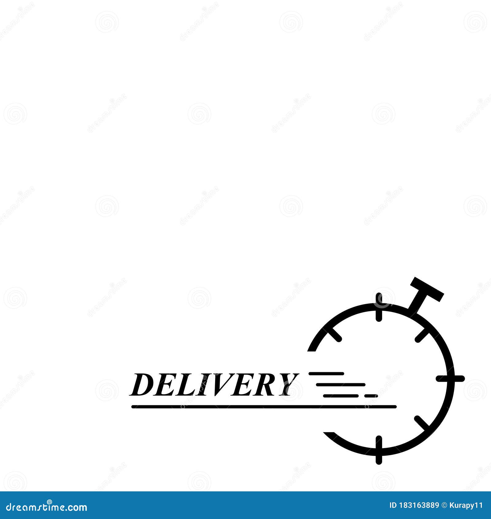 Delivery Icon for Apps and Website. Delivery Concept. Flat Design Stock ...