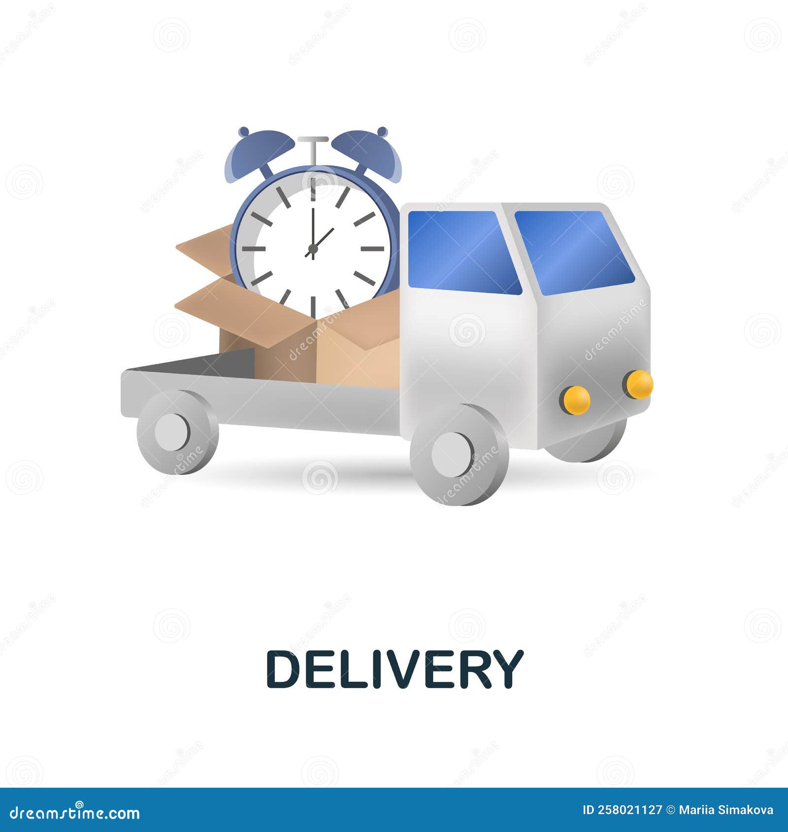 Delivery Icon. 3d Illustration from E-commerce Collection Stock ...