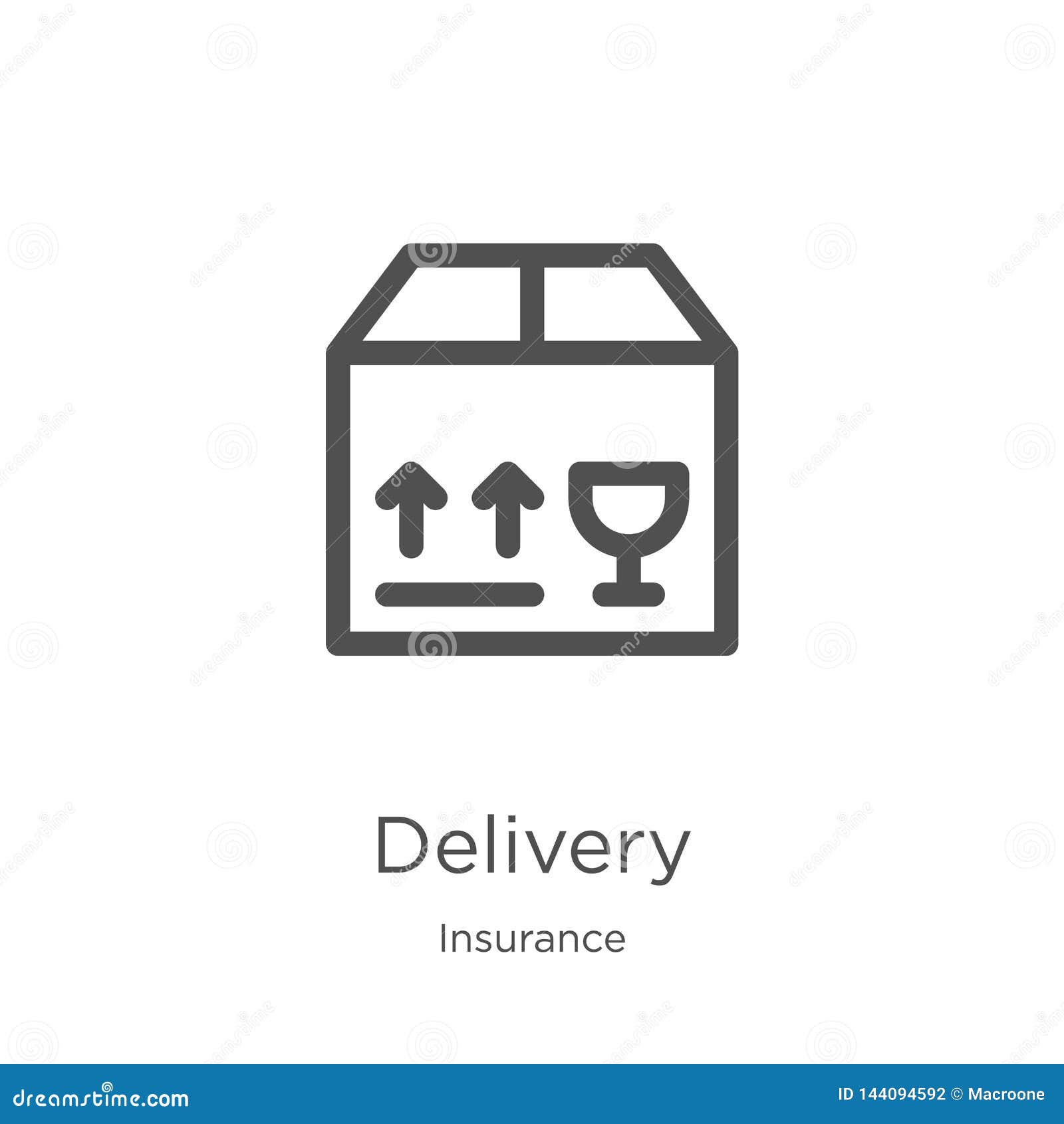 Delivery Icon Vector from Insurance Collection. Thin Line Delivery ...