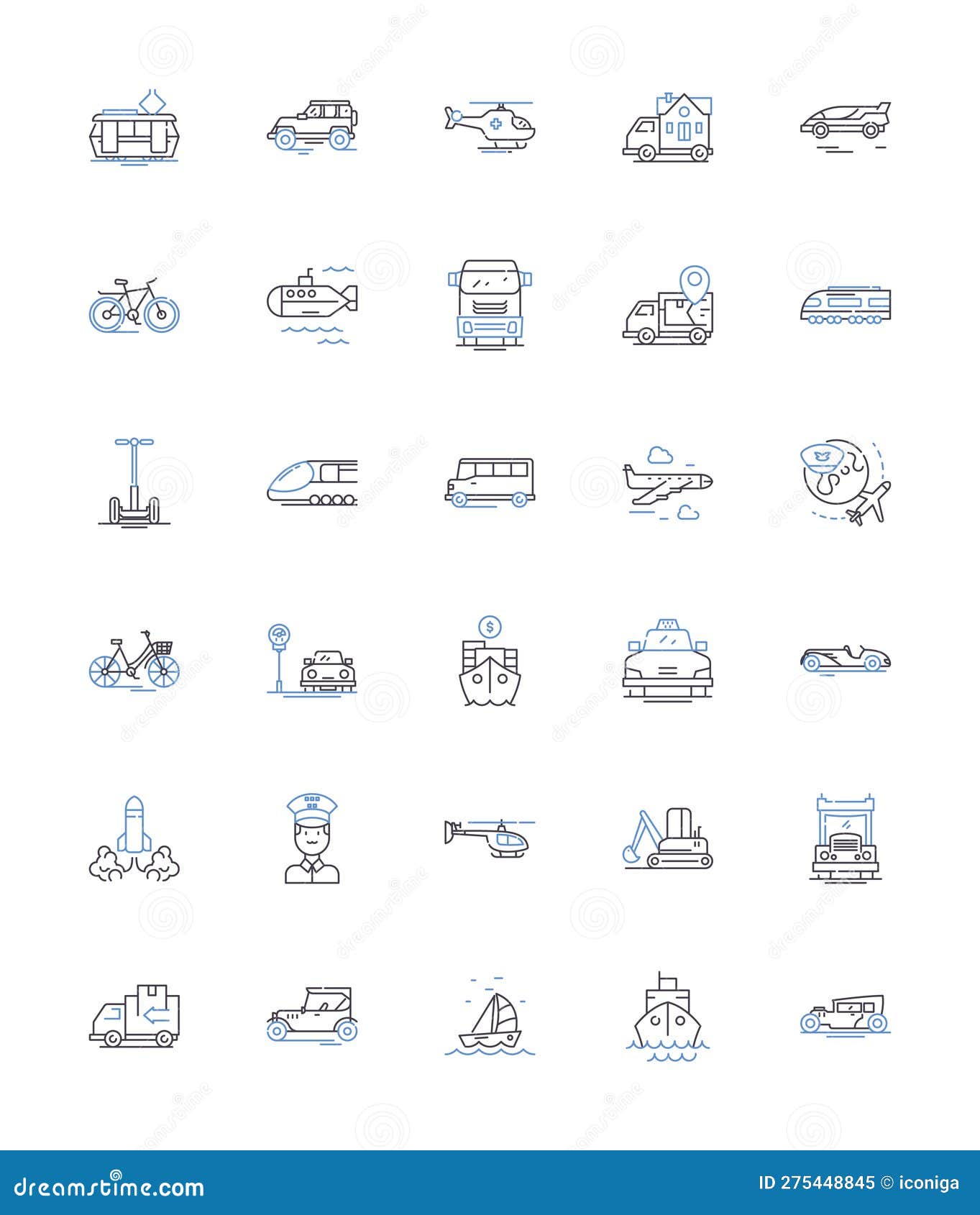 Delivery Line Icons Collection. Parcel, Shipment, Dispatch, Courier ...