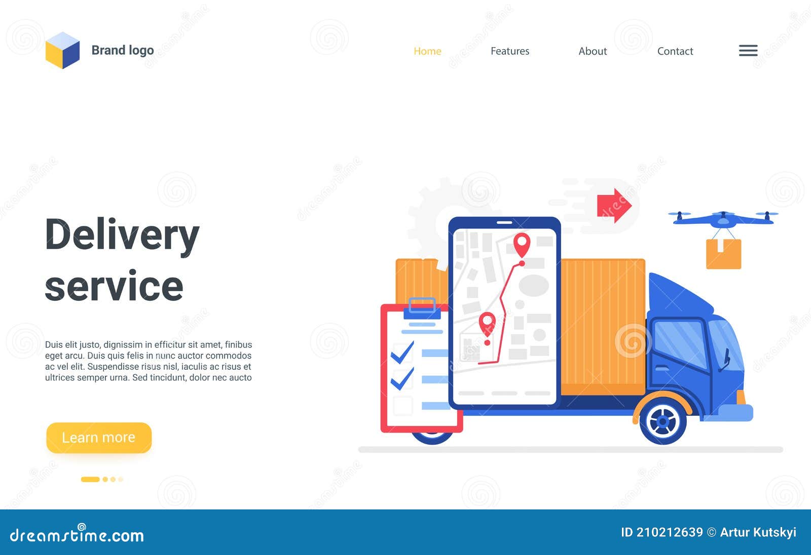 Shipment Tracker Mobile App UI, UX And GUI. Stock Photography ... Shipment Tracker Mobile App UI, UX And GUI. Stock Photography ...