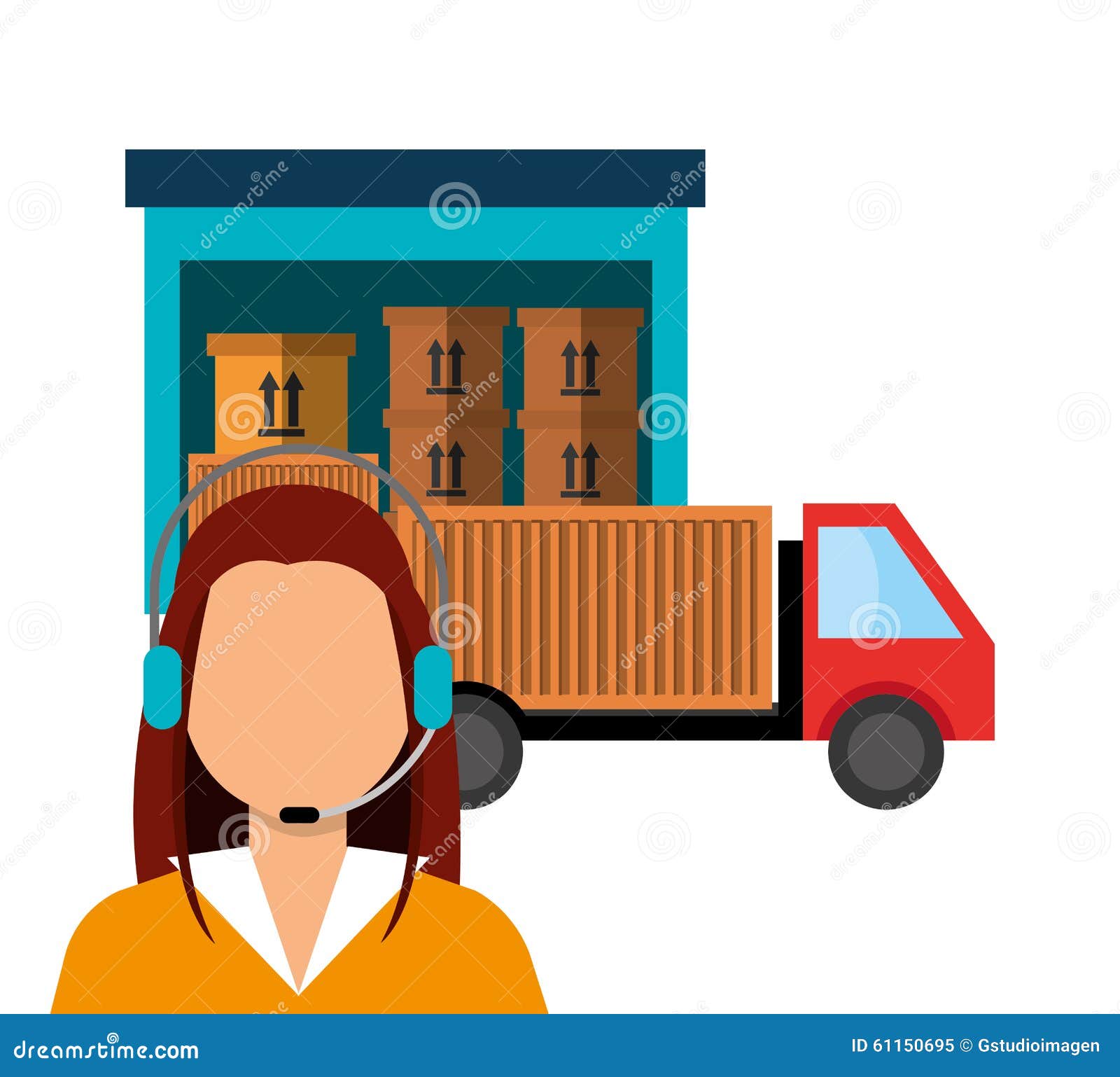 Delivery and Logistics Business Stock Vector - Illustration of ...