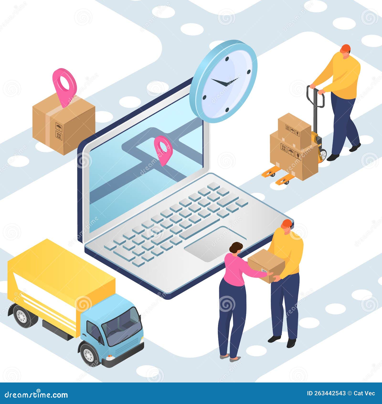 Delivery and Logistics, Freight Transportation, Packages Shipment ...