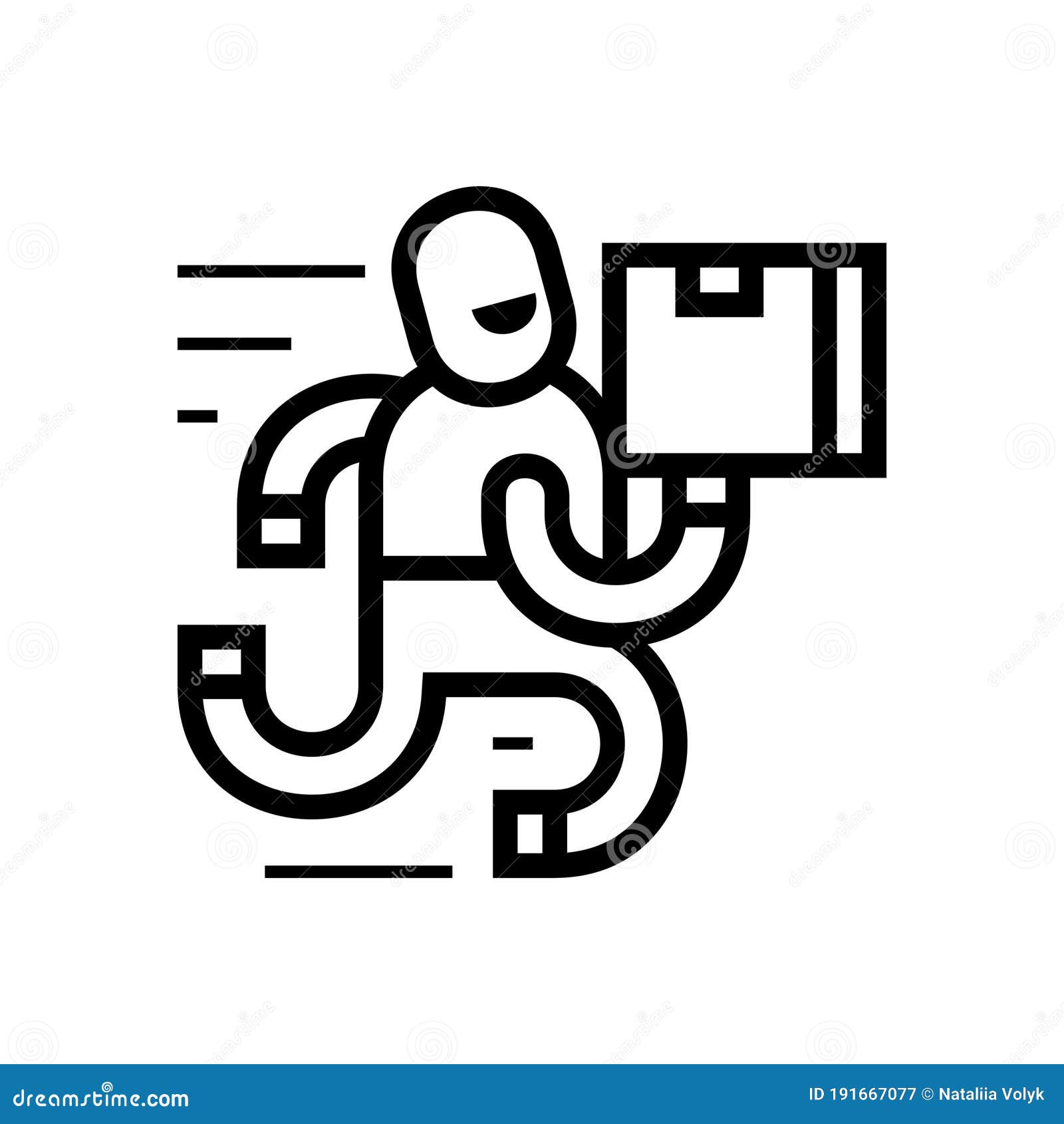 Delivery Logo stock vector. Illustration of template - 191667077