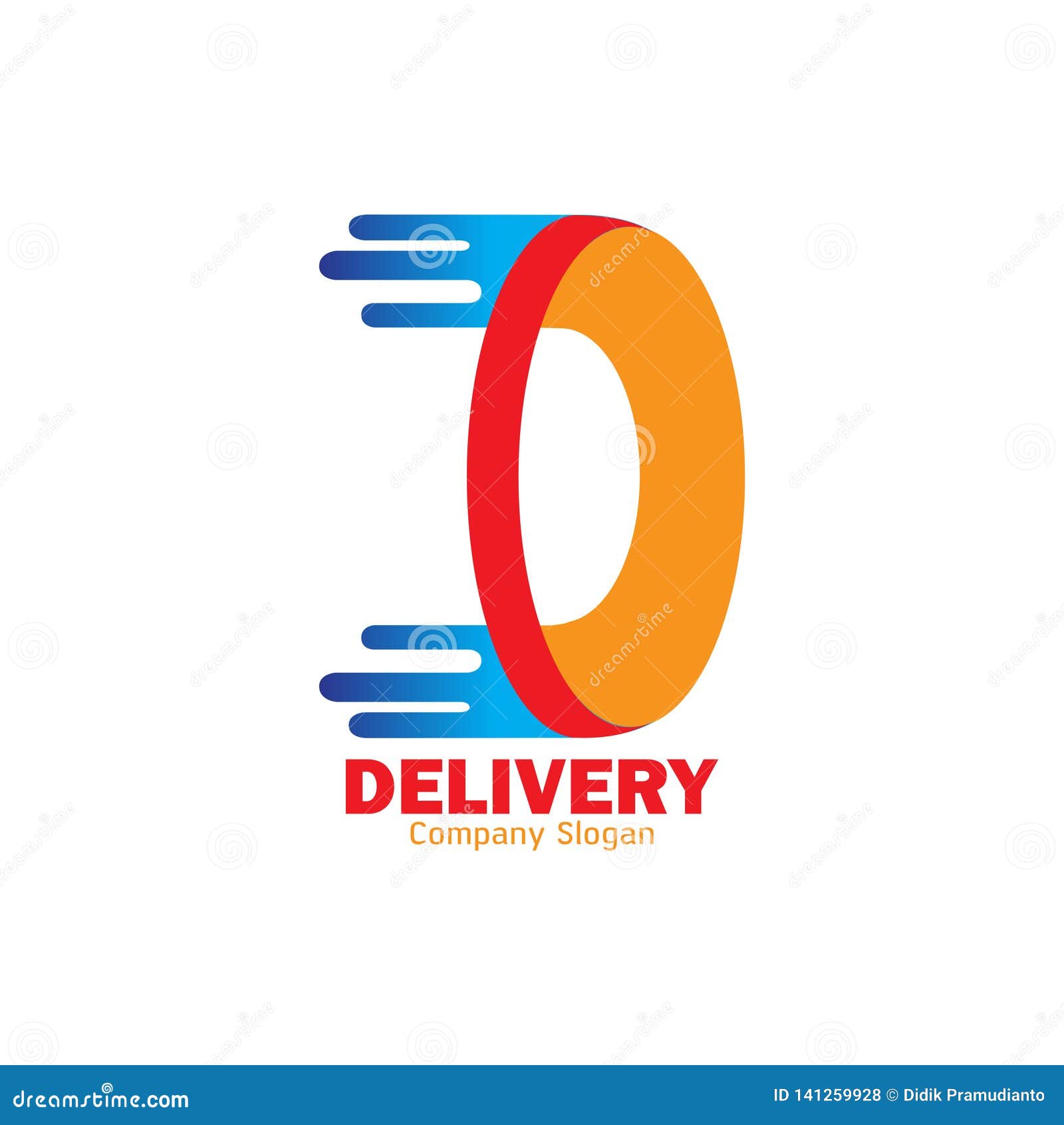 Delivery logo design stock vector. Illustration of restaurant - 141259928