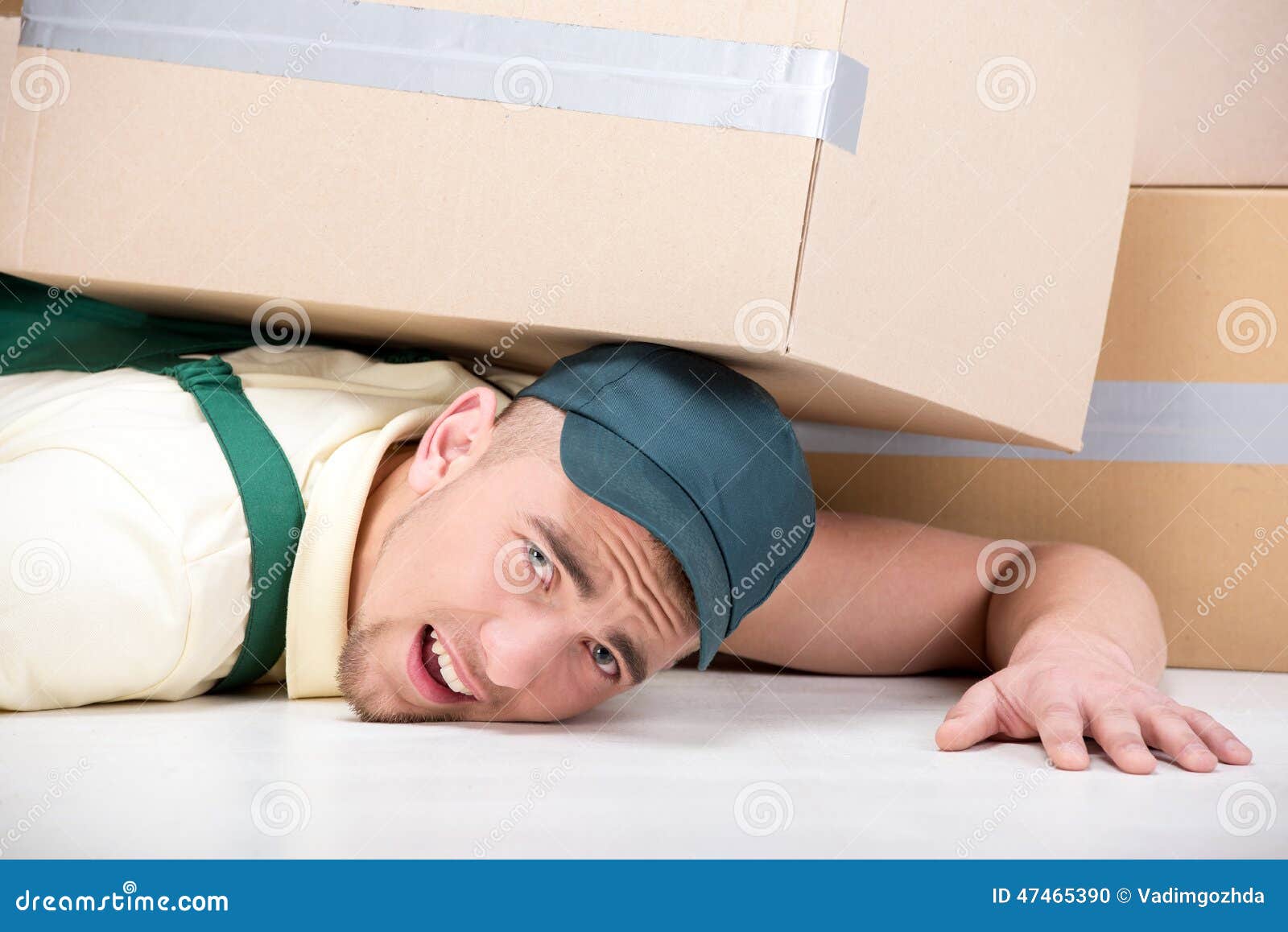 Delivery. stock photo. Image of container, courier, cardboard - 47465390