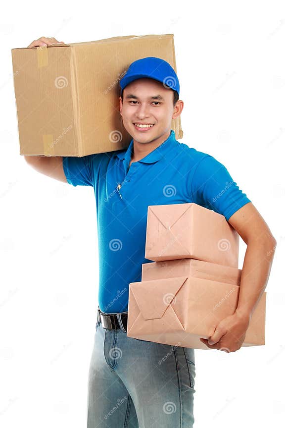 Delivery man stock photo. Image of isolated, industry - 23797908