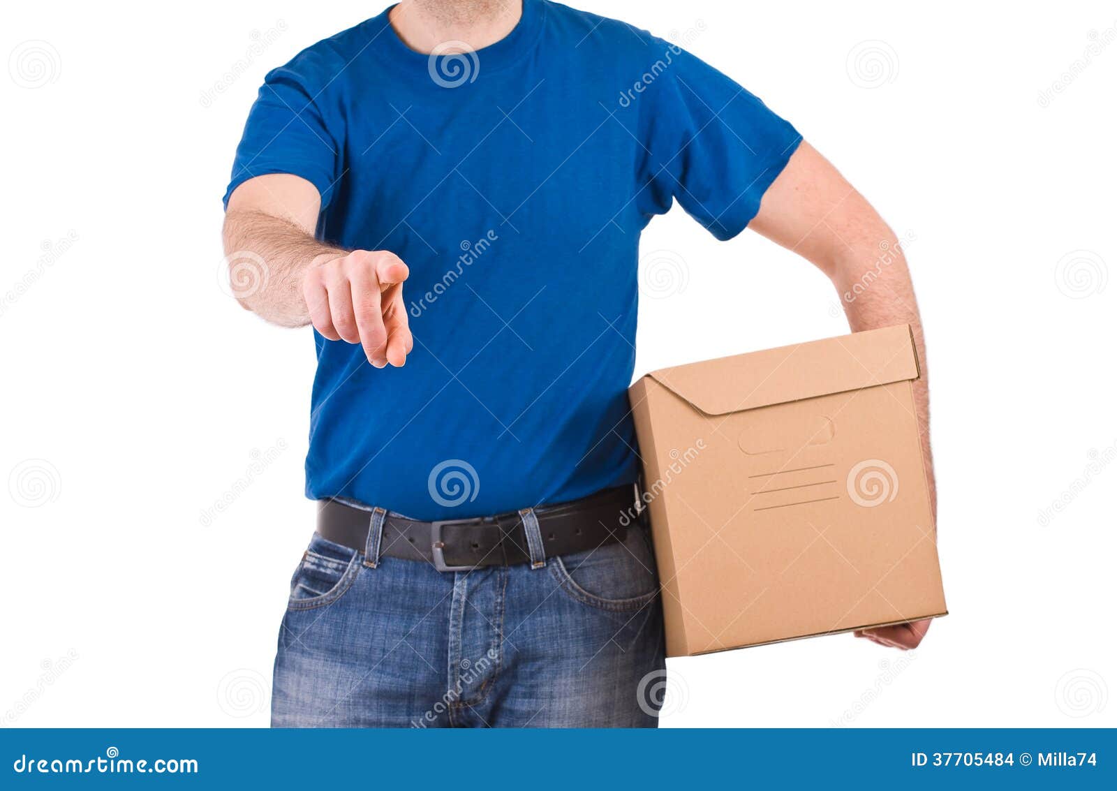 Delivery man. stock photo. Image of laborer, deliveryman - 37705484