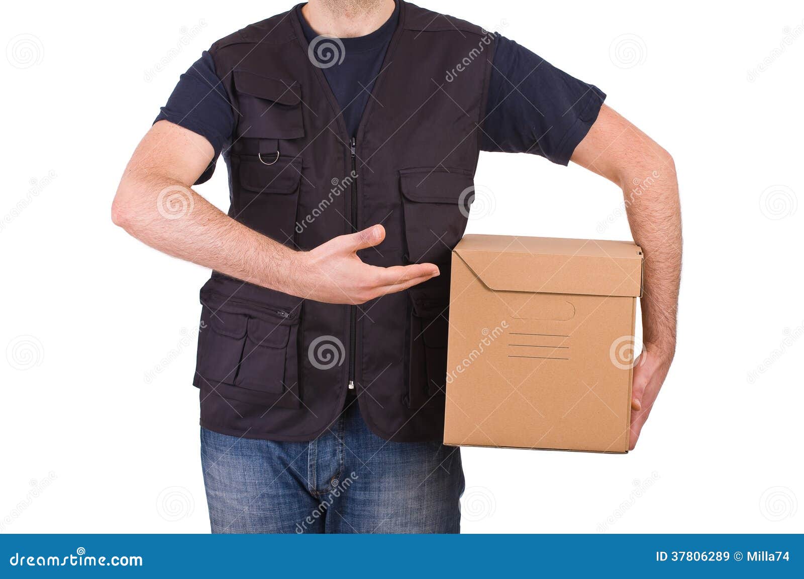 Delivery man. stock image. Image of person, delivery - 37806289