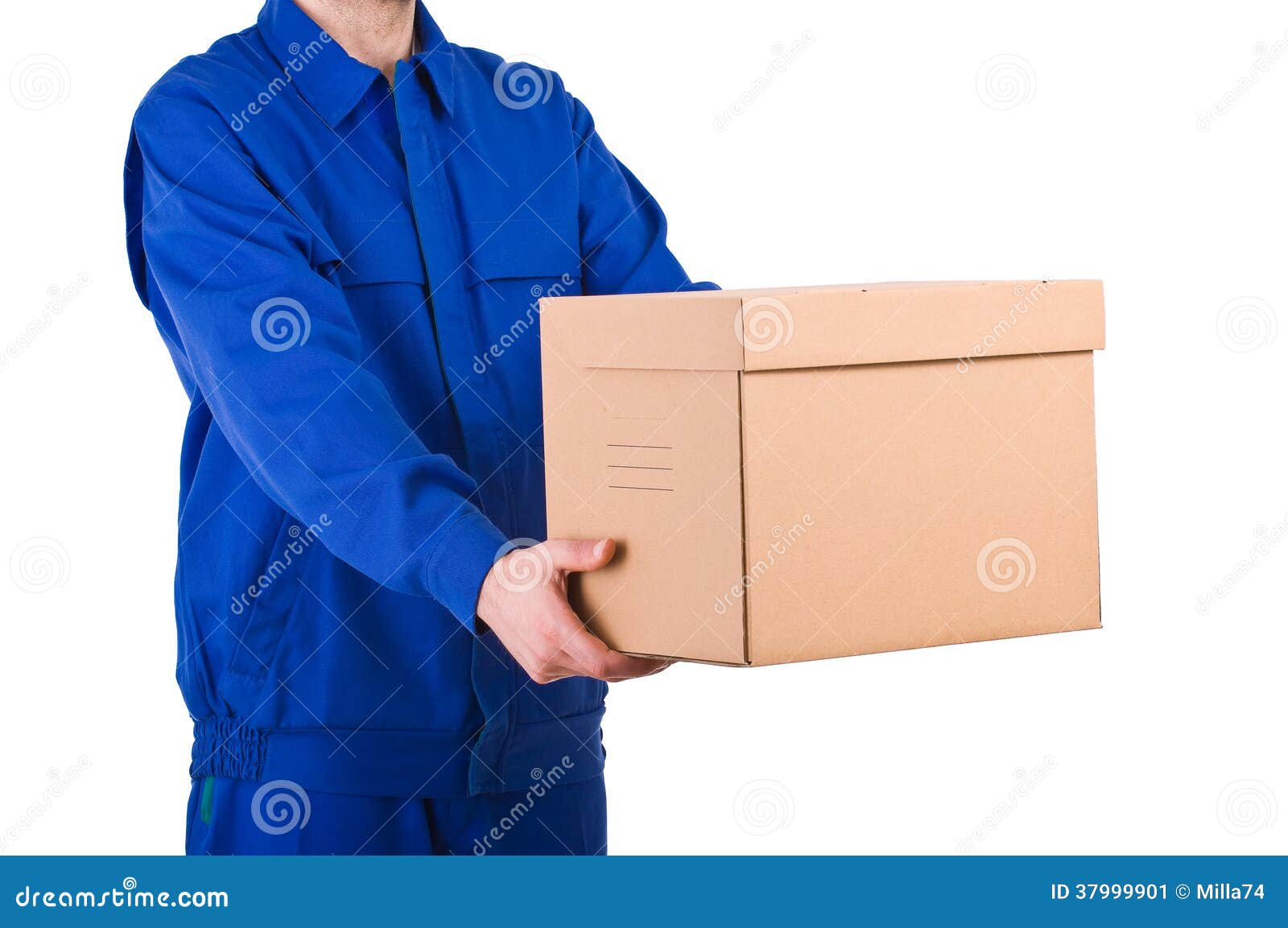 Delivery man. stock image. Image of mailman, person, freight - 37999901