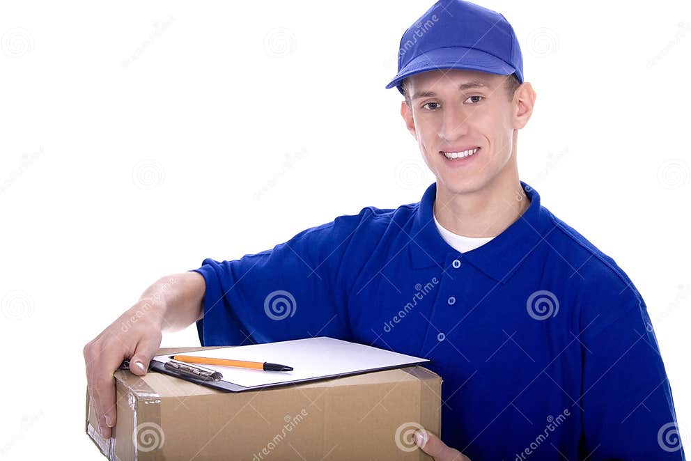 Delivery man stock photo. Image of occupation, profession - 6710152