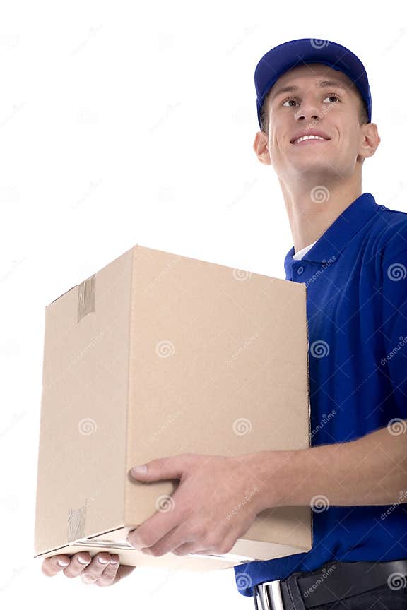Delivery man stock image. Image of security, people, happiness - 6710177