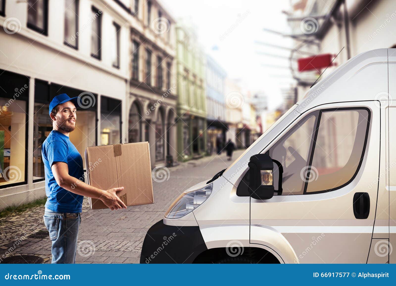 Delivery stock image. Image of post, client, courier - 66917577