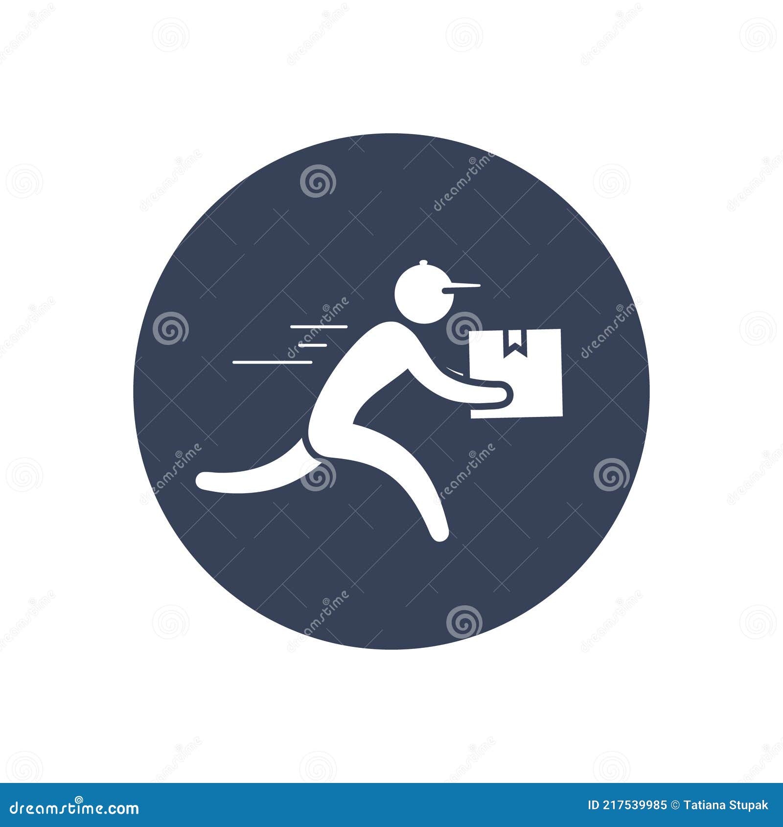Delivery Man Icon Vector, Courier Symbol Illustration Stock Vector ...
