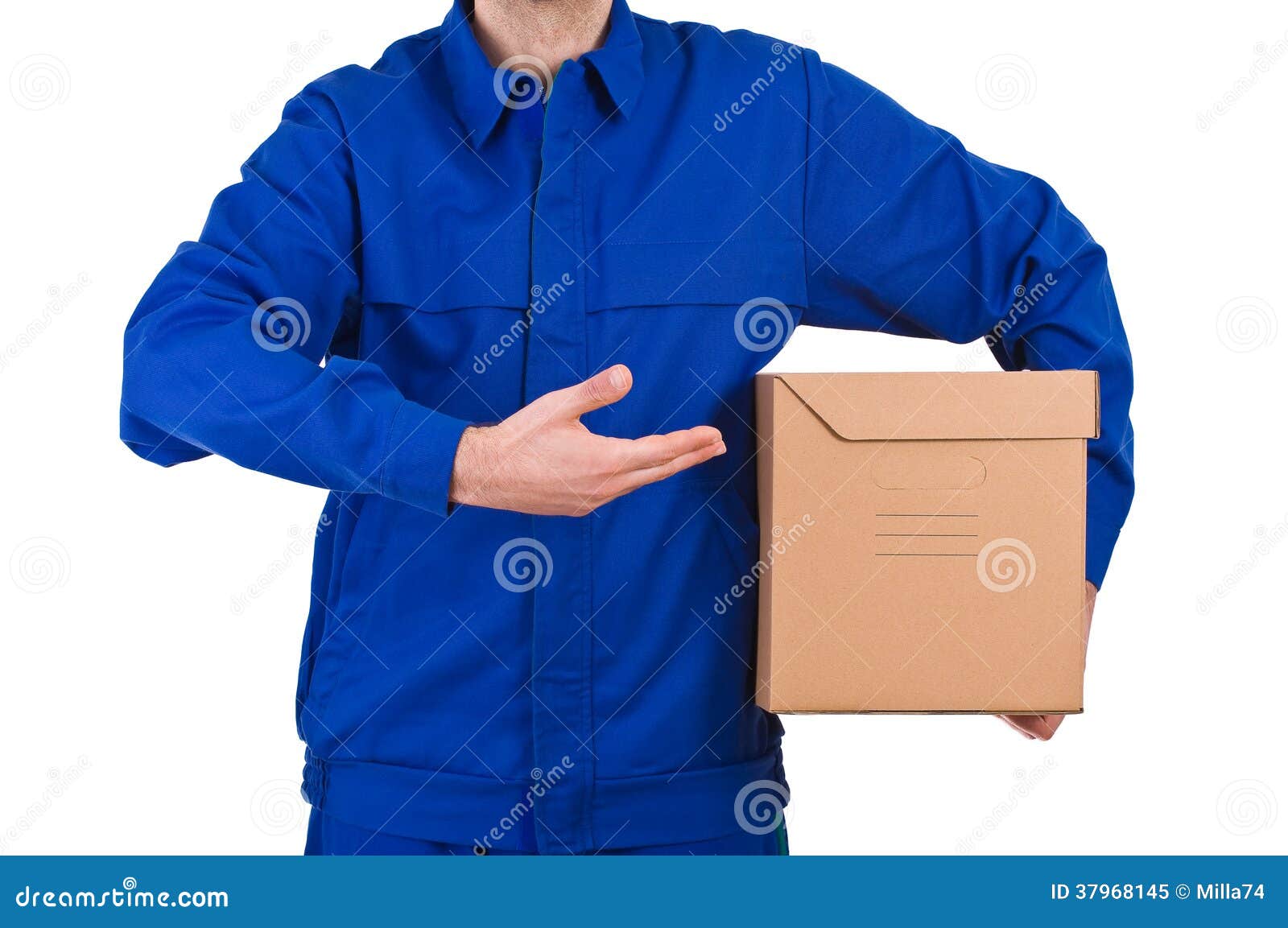 Delivery man. stock image. Image of deliver, pack, express - 37968145