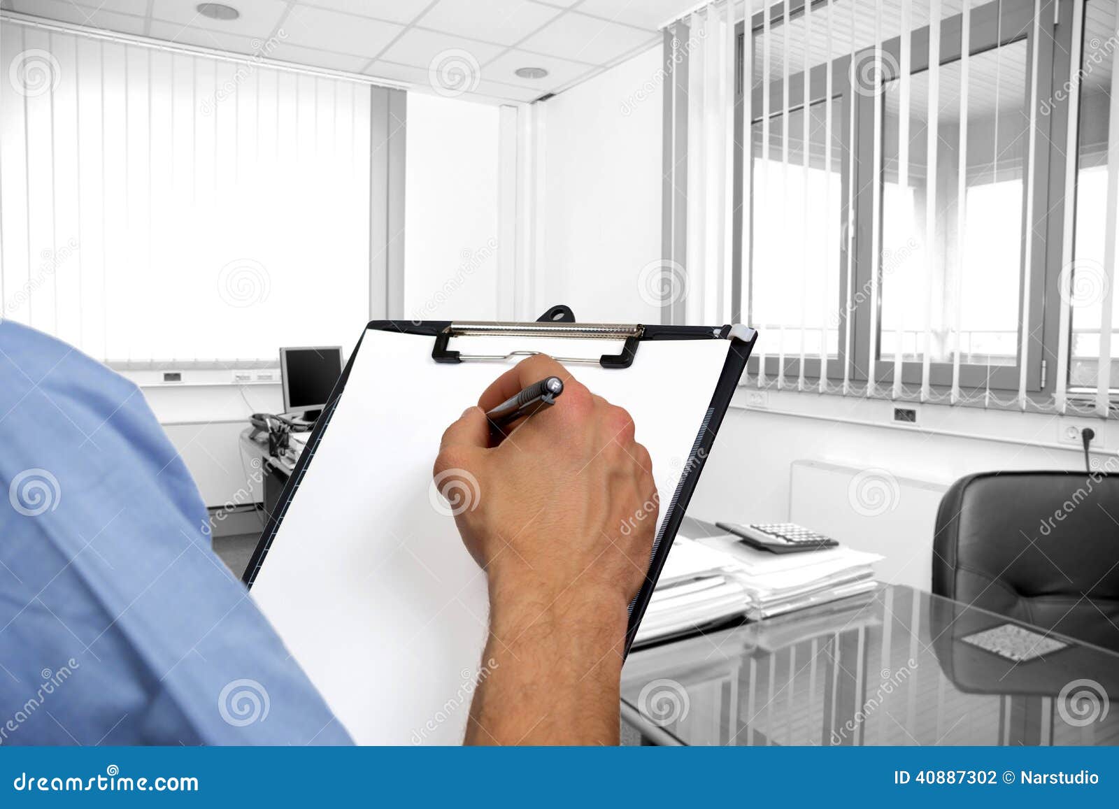 Delivery Man S Hand Signing Document on Clipboard Stock Photo - Image ...