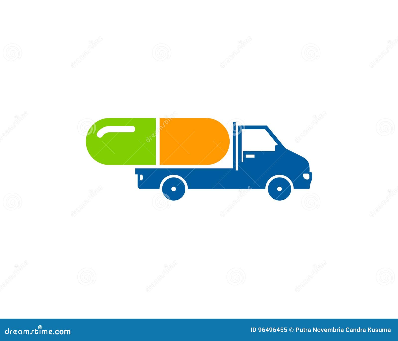 Delivery Medicine Icon Logo Design Element Stock Vector - Illustration ...