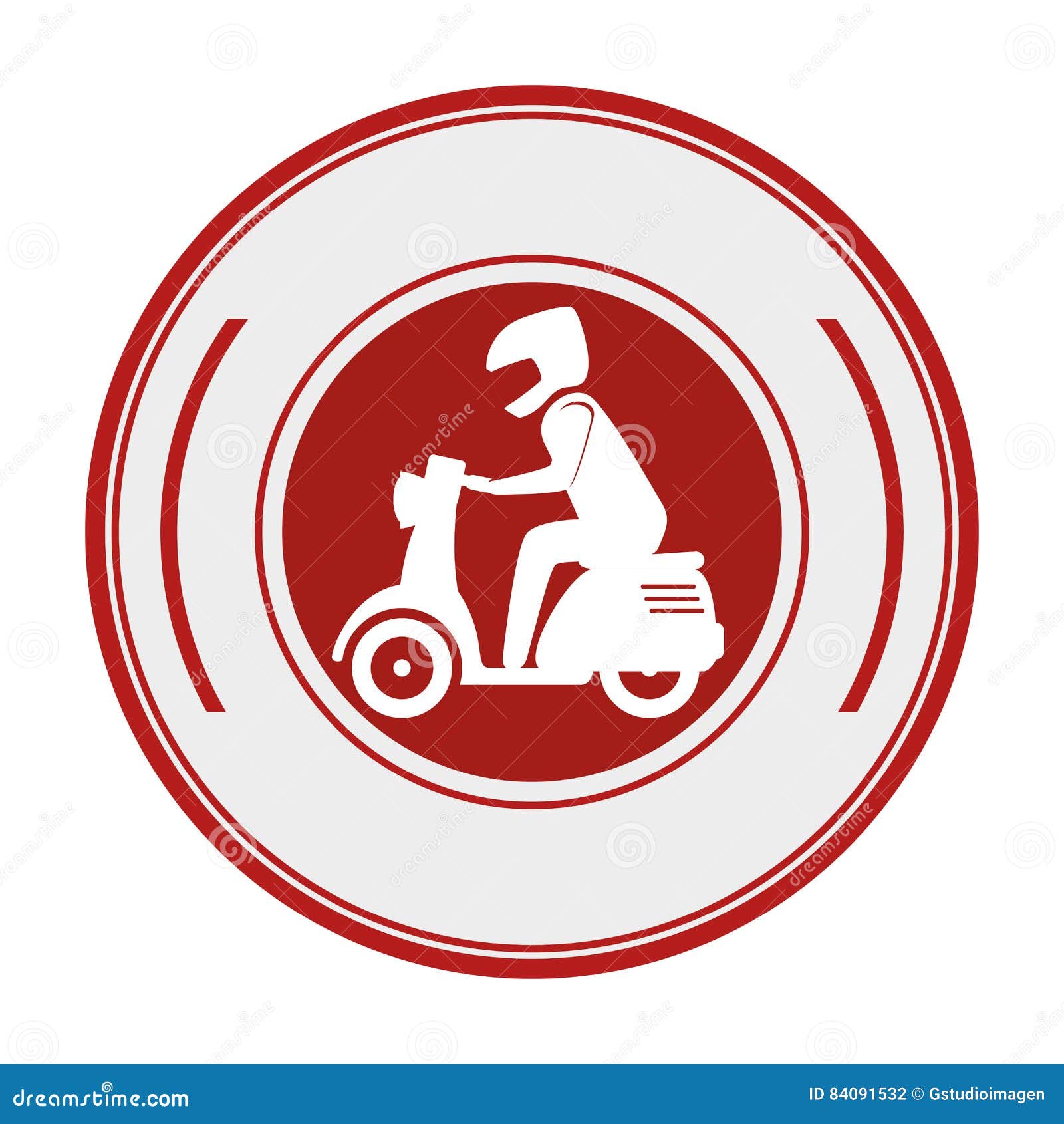 Delivery Motorcycle Service Icon Stock Illustration - Illustration of ...