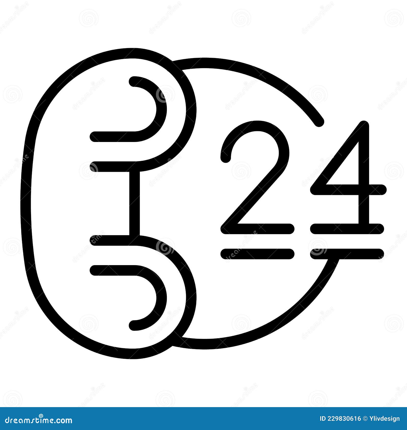 Delivery Non Stop Icon Outline Vector. Open Hour Stock Vector ...