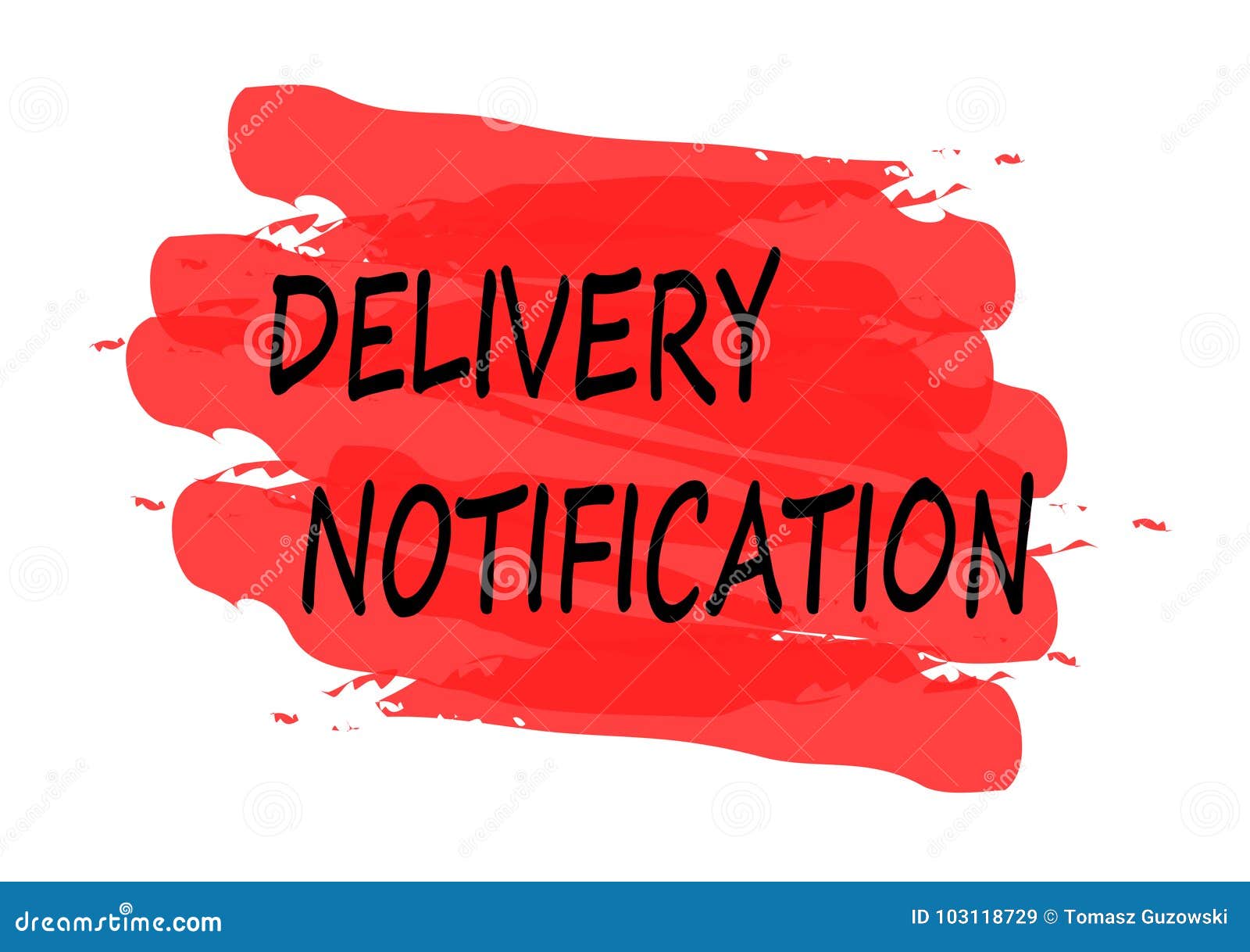 Delivery Notification Banner Stock Illustration - Illustration of ...