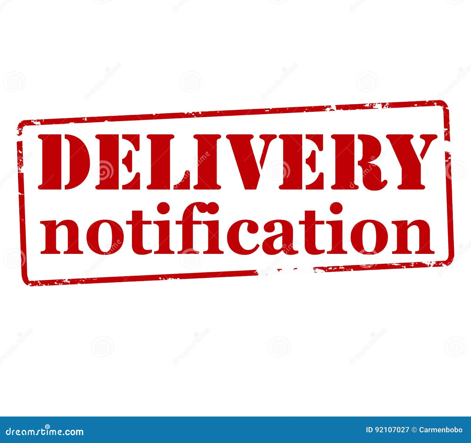 Delivery notification stock illustration. Illustration of delivery ...