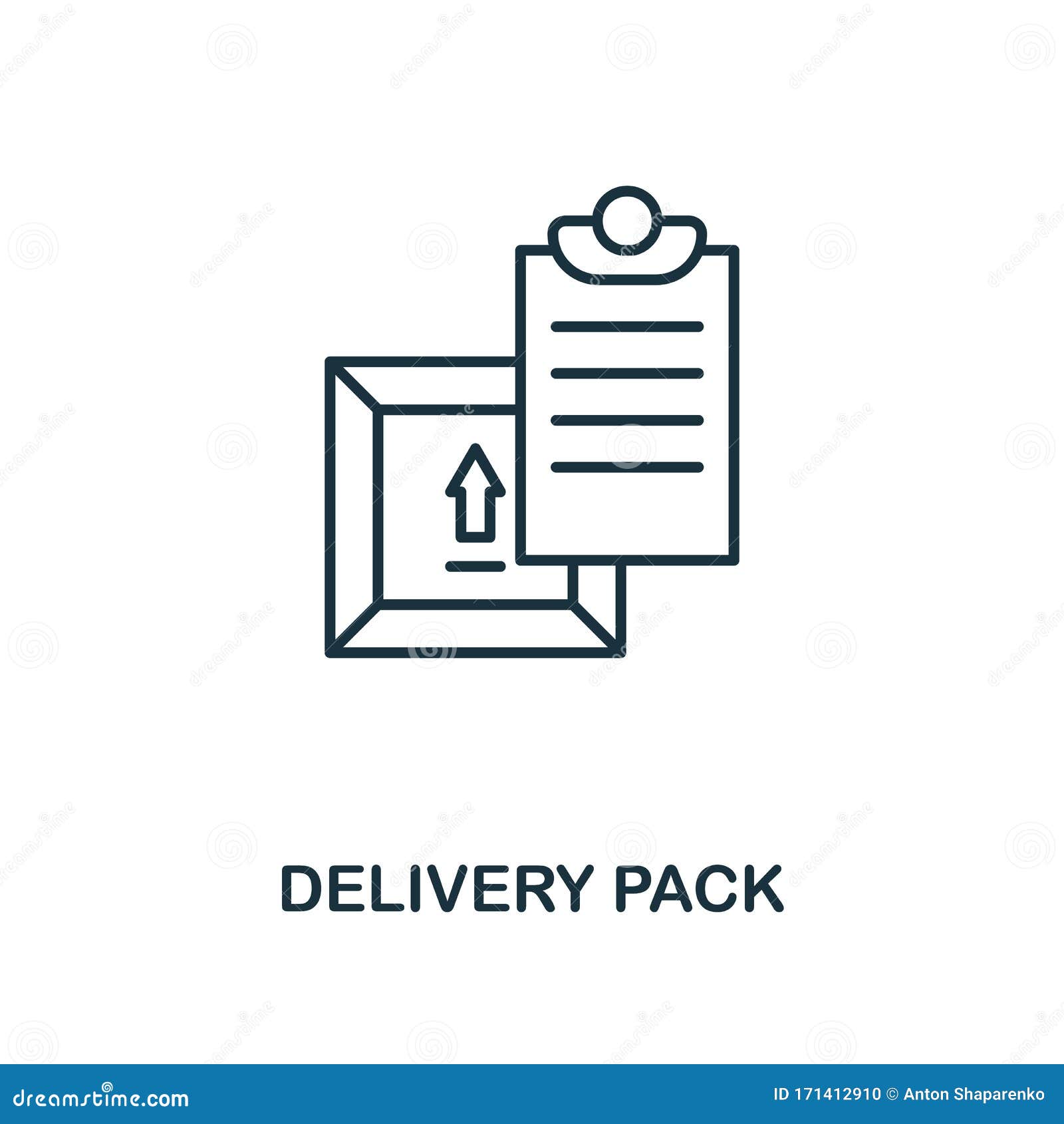 Delivery Pack Line Icon. Thin Design Style from Logistics Delivery Icon ...