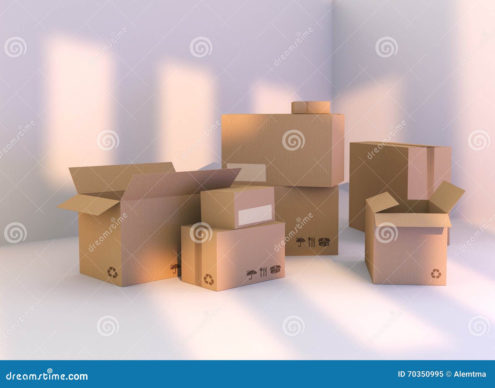 Delivery package box stock image. Image of moving, deliver - 70350995