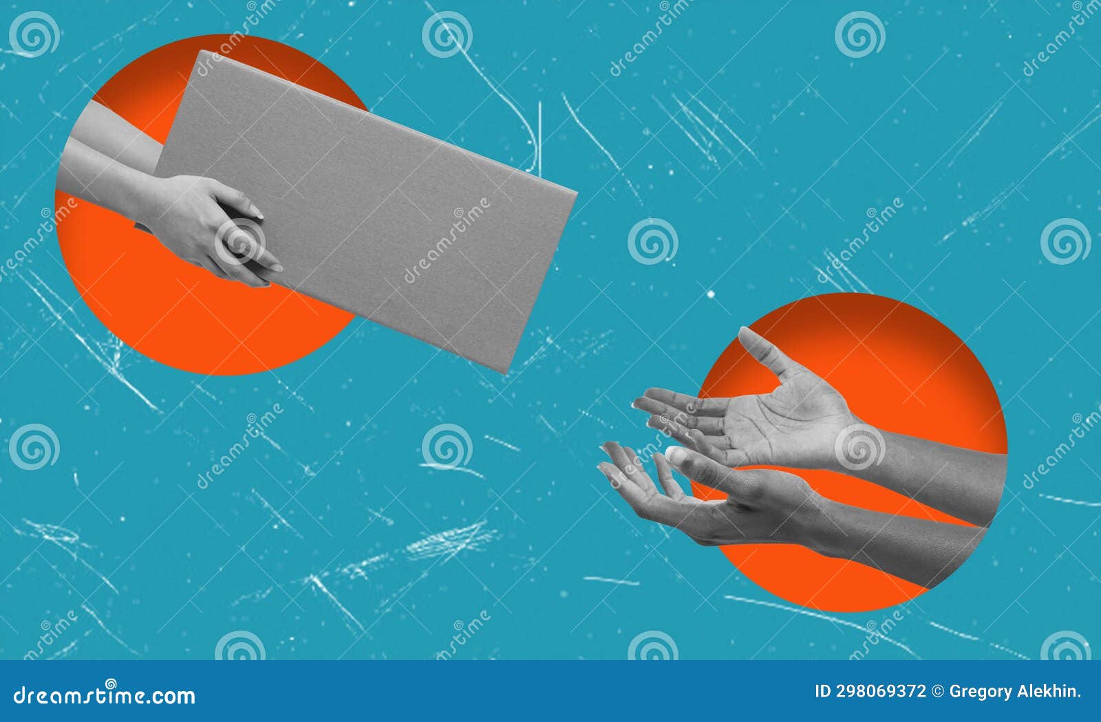 Delivery of Package from Hand To Hand Stock Photo - Image of shipping ...