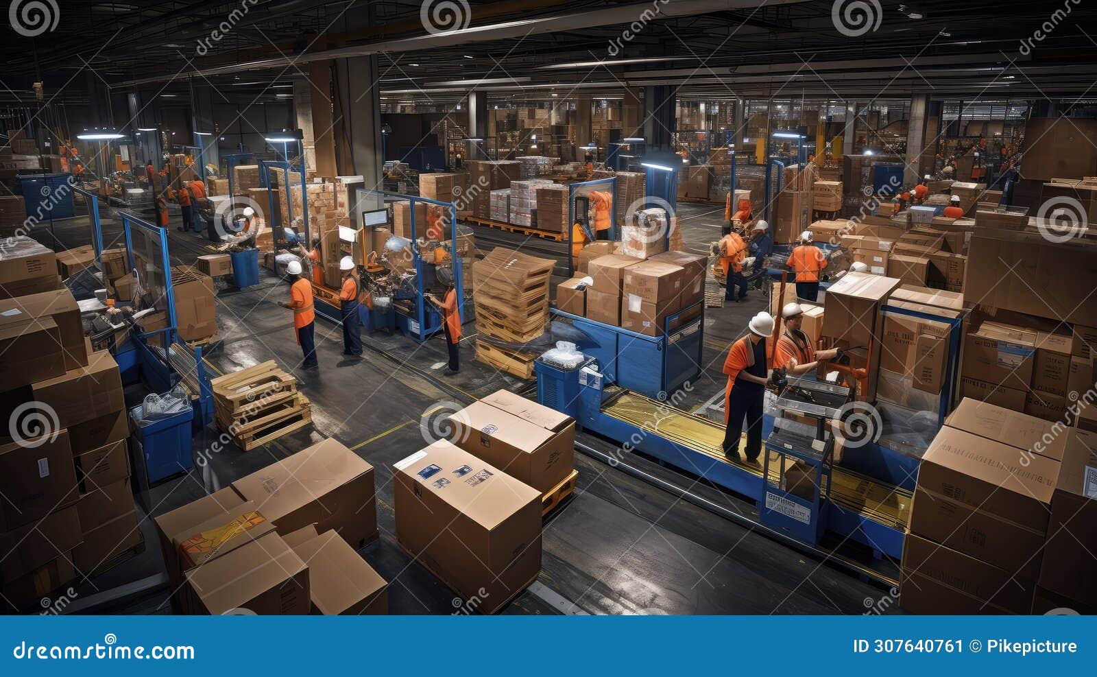 Delivery package handling stock illustration. Illustration of ...