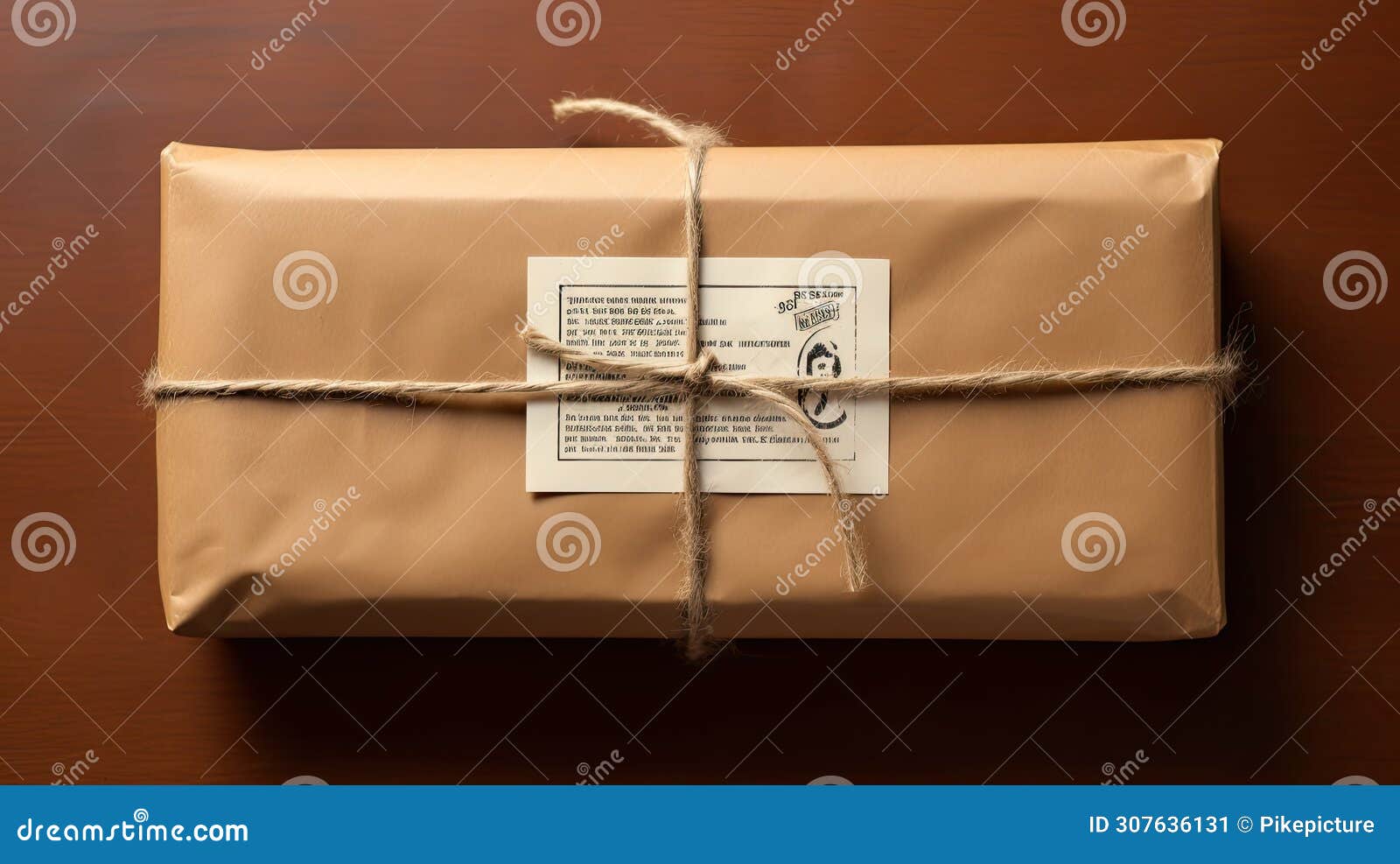Delivery Package with Label Stock Illustration - Illustration of ...