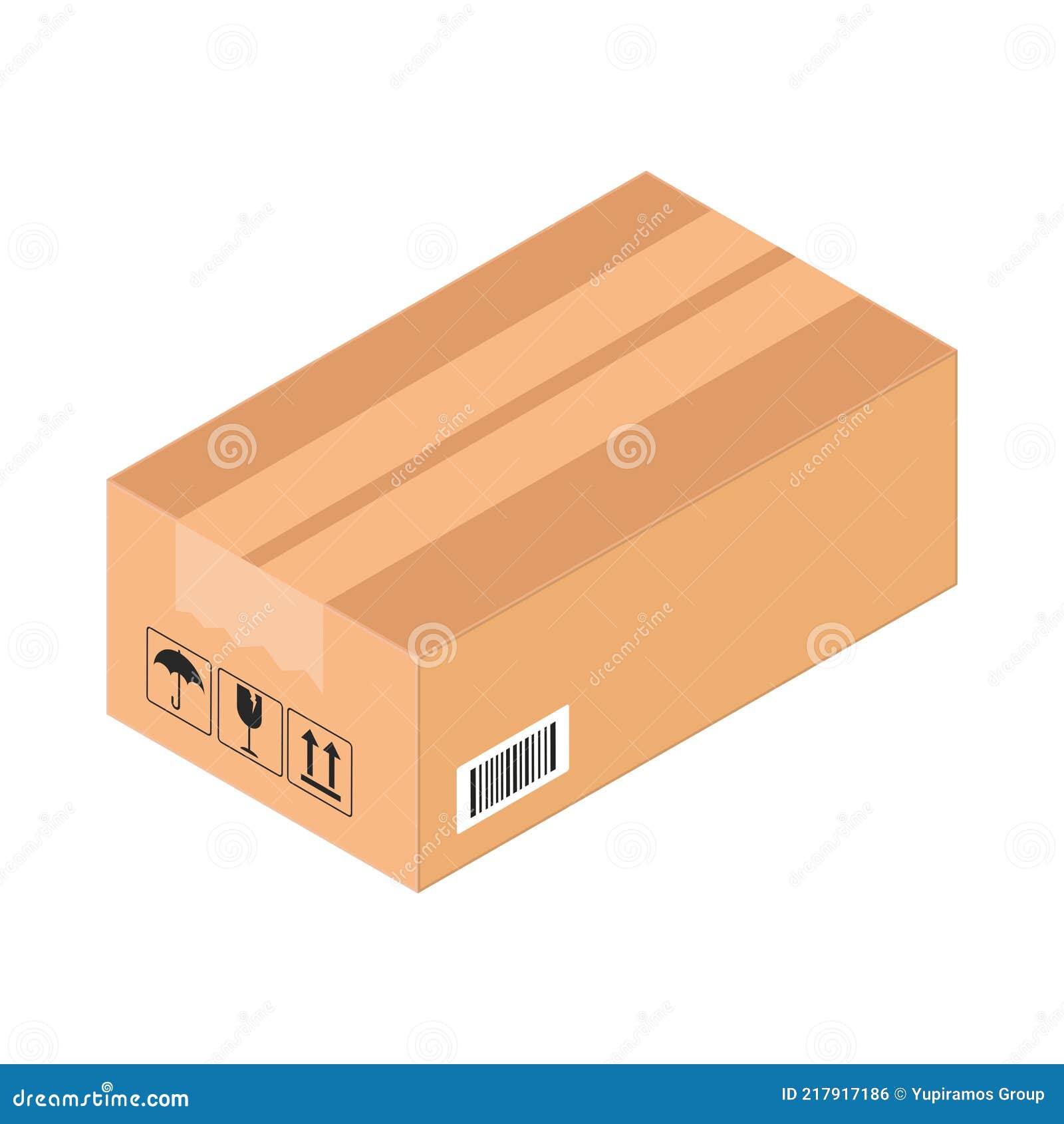Delivery parcel packaging stock vector. Illustration of design - 217917186