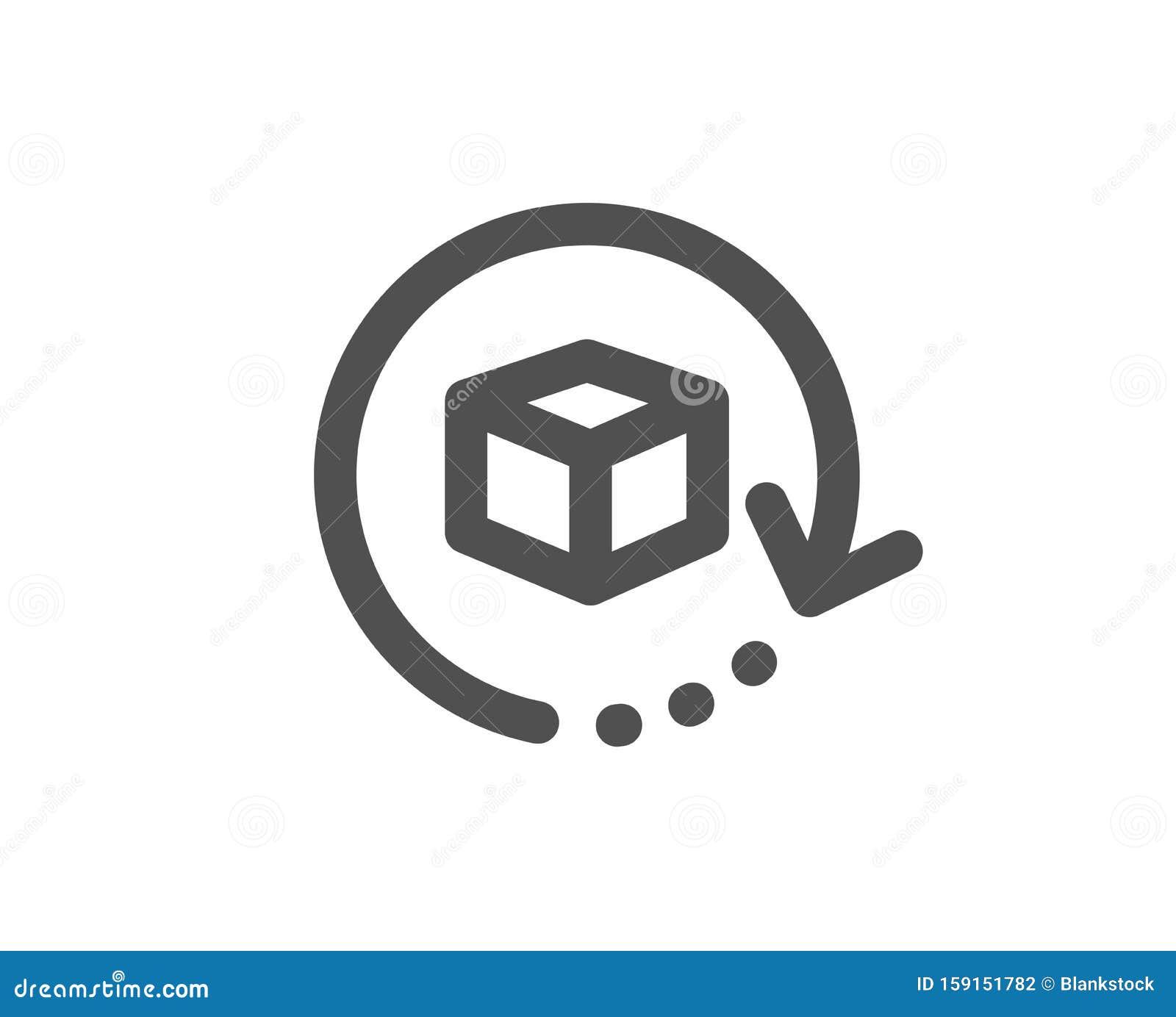 Return Package Icon. Delivery Parcel Sign. Cargo Goods Box. Vector ...